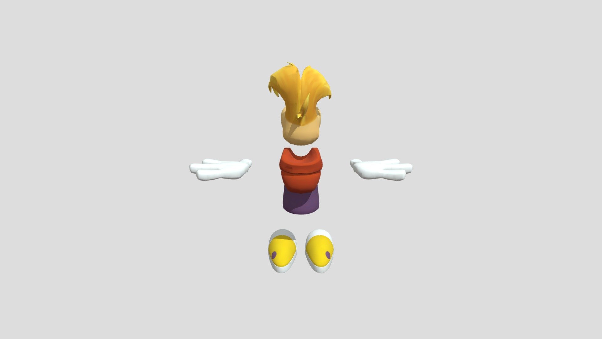 Custom Edited - Rayman Customs - Rayman - Download Free 3D model by ...