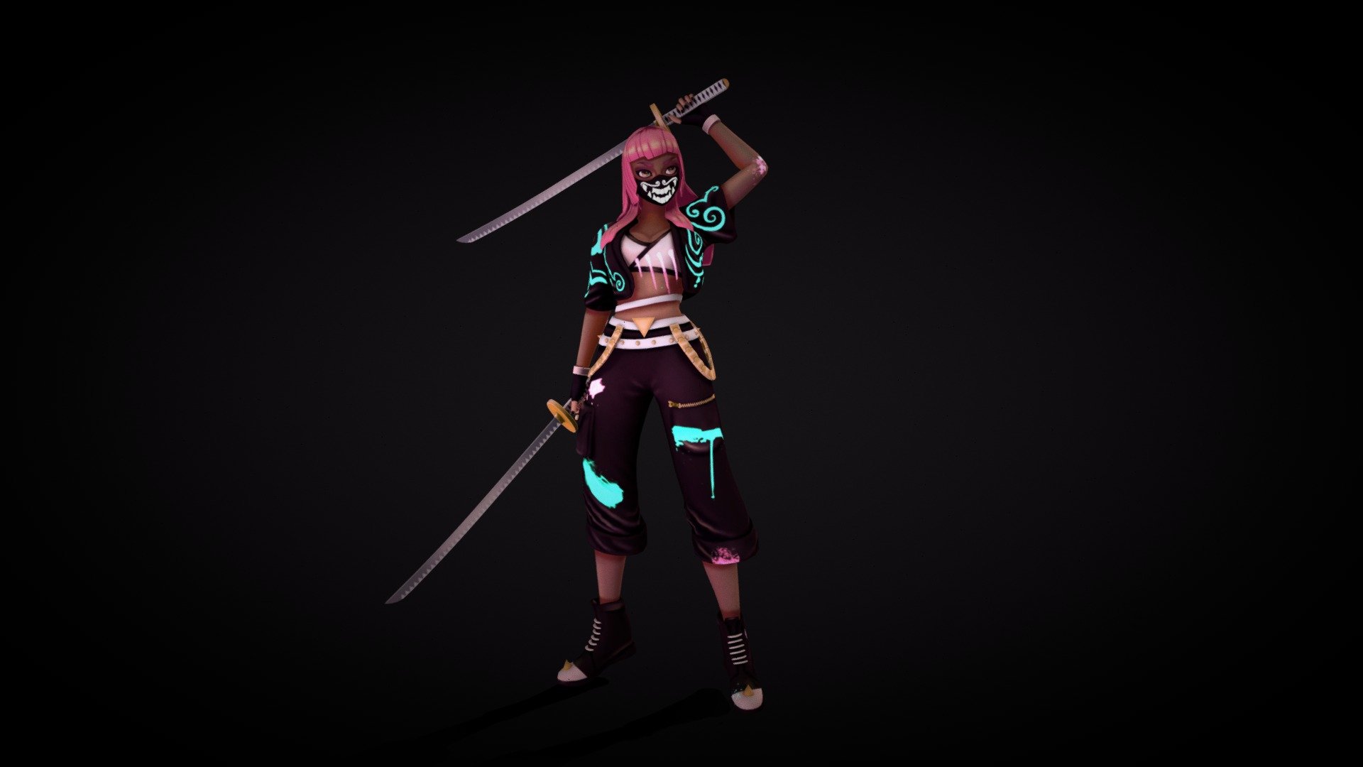 Oni Girl - 3D model by Rena Roja (@miriaki39) [264a708] - Sketchfab