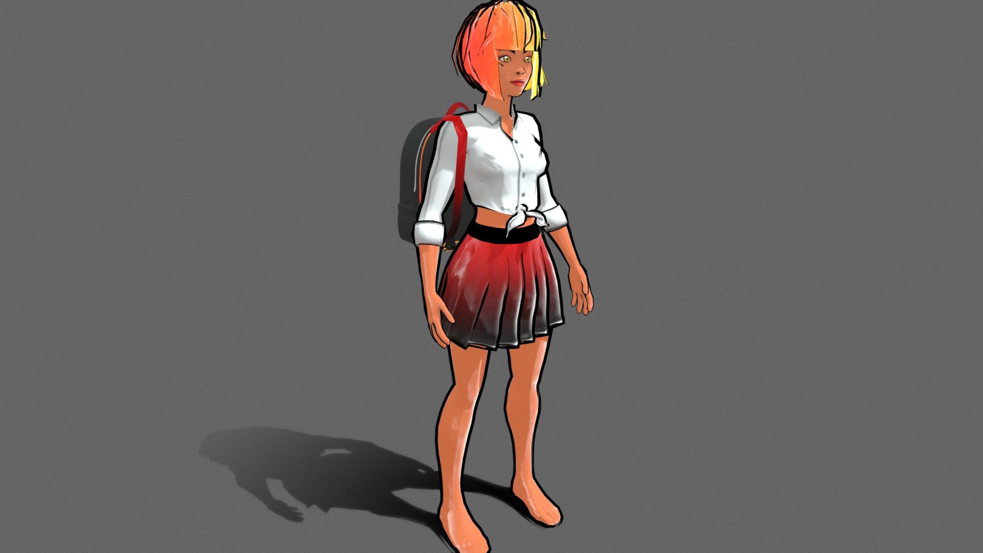 Amanda girl 3D 100% FREE - Download Free 3D model by Amanda3D ...