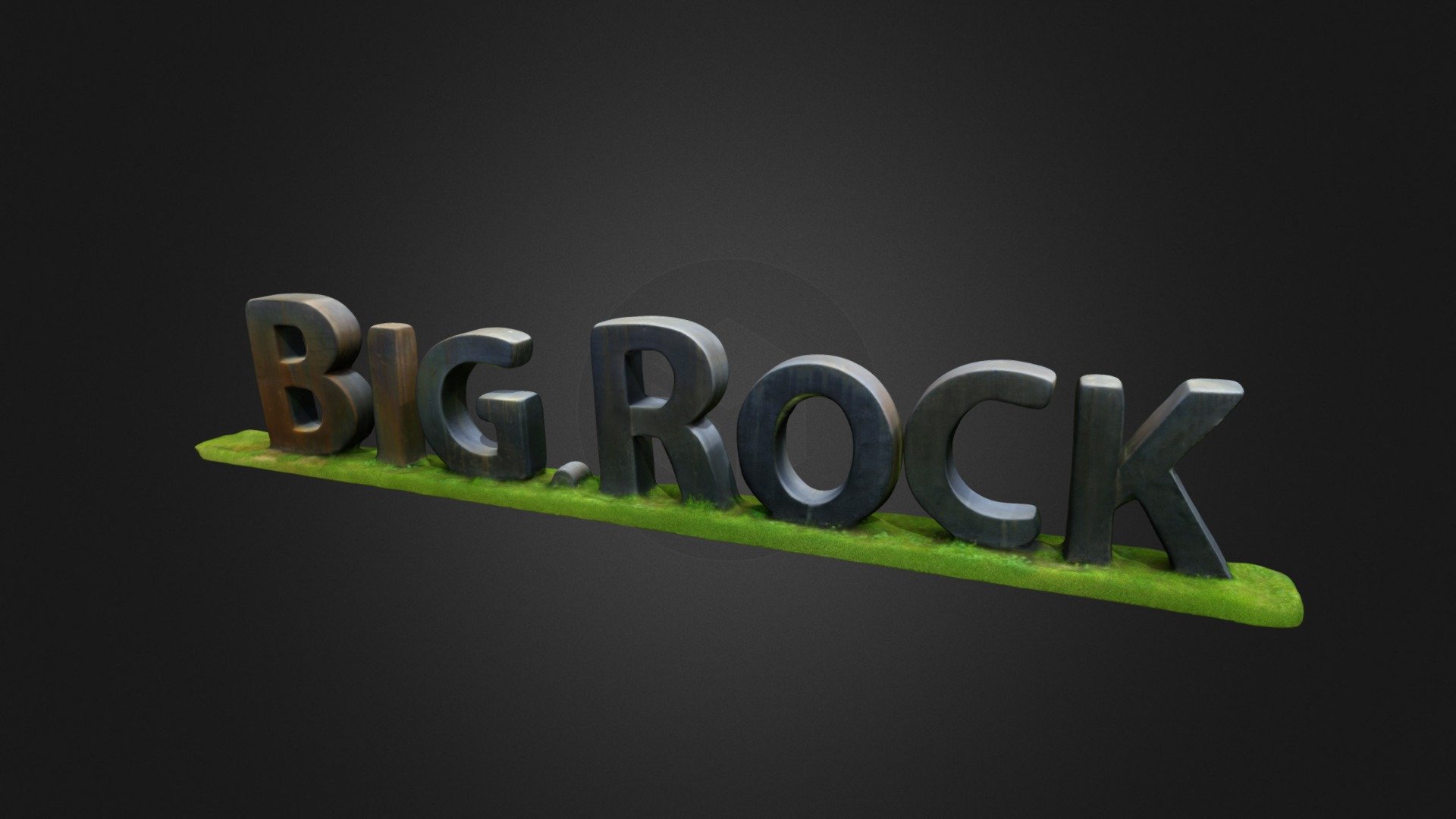 Big Rock written - 3D model by Stefano Scalella (@VEGA10) [2656ad8 ...