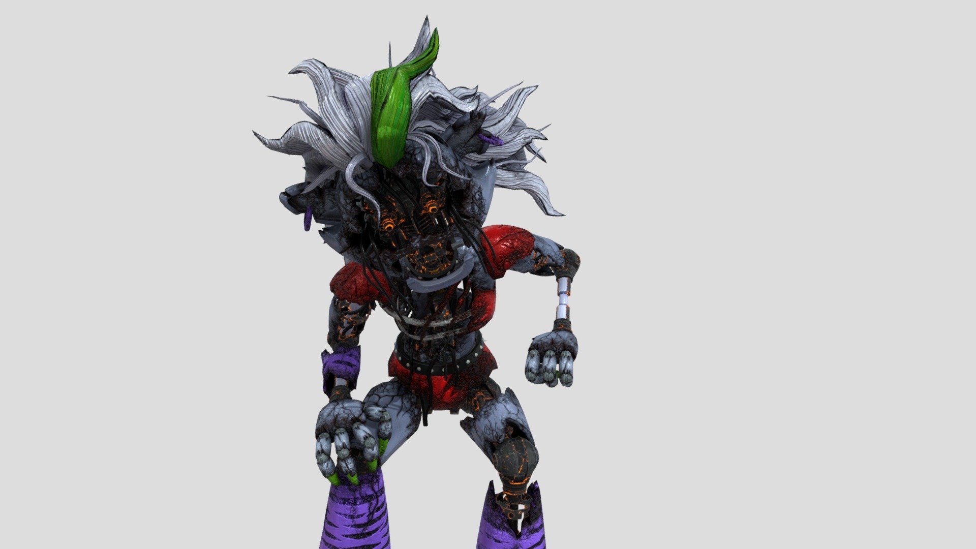 Fnaf Hw 2 Shattered Roxy - Download Free 3D model by skylajade69 ...