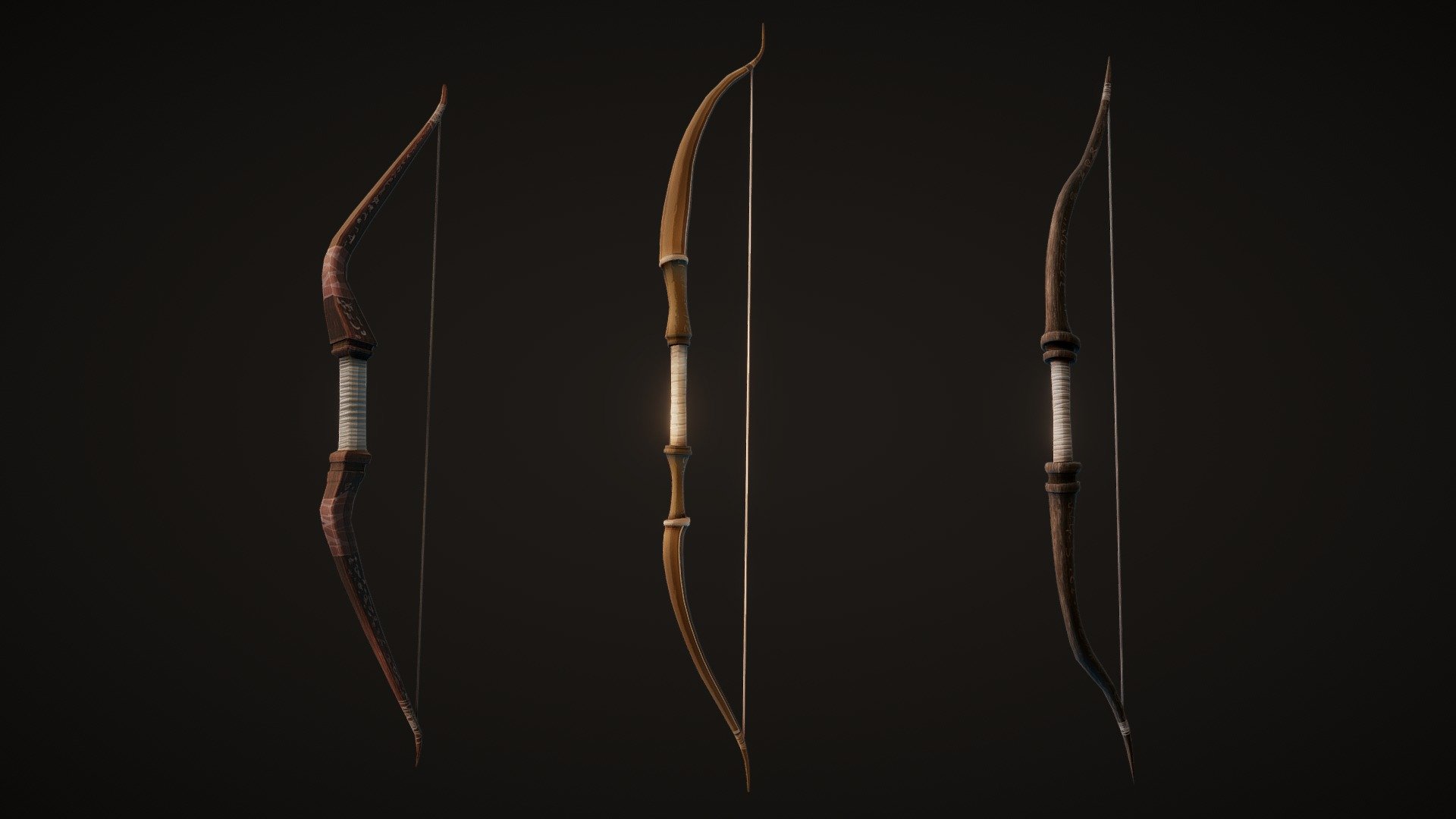 LONGBOW SET - 3D model by Nika (@nsnmw) [265767a] - Sketchfab