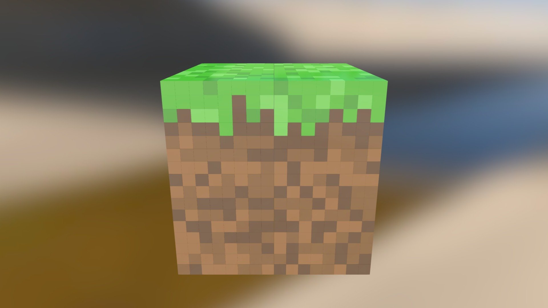 Minecraft Voxel Cube - 3D model by alexes.met [265b579] - Sketchfab