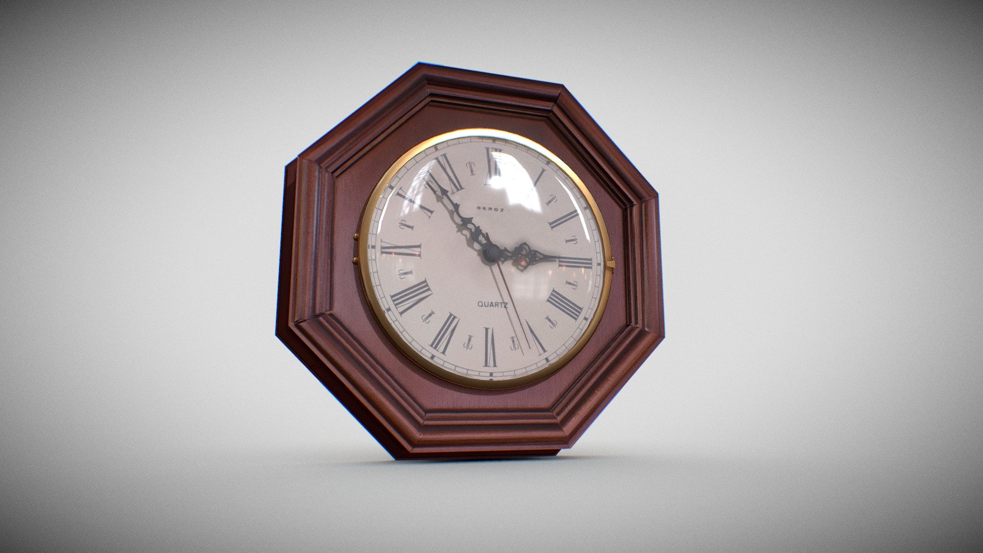 Old Wooden Clock - 3D model by Erythro [265c06f] - Sketchfab