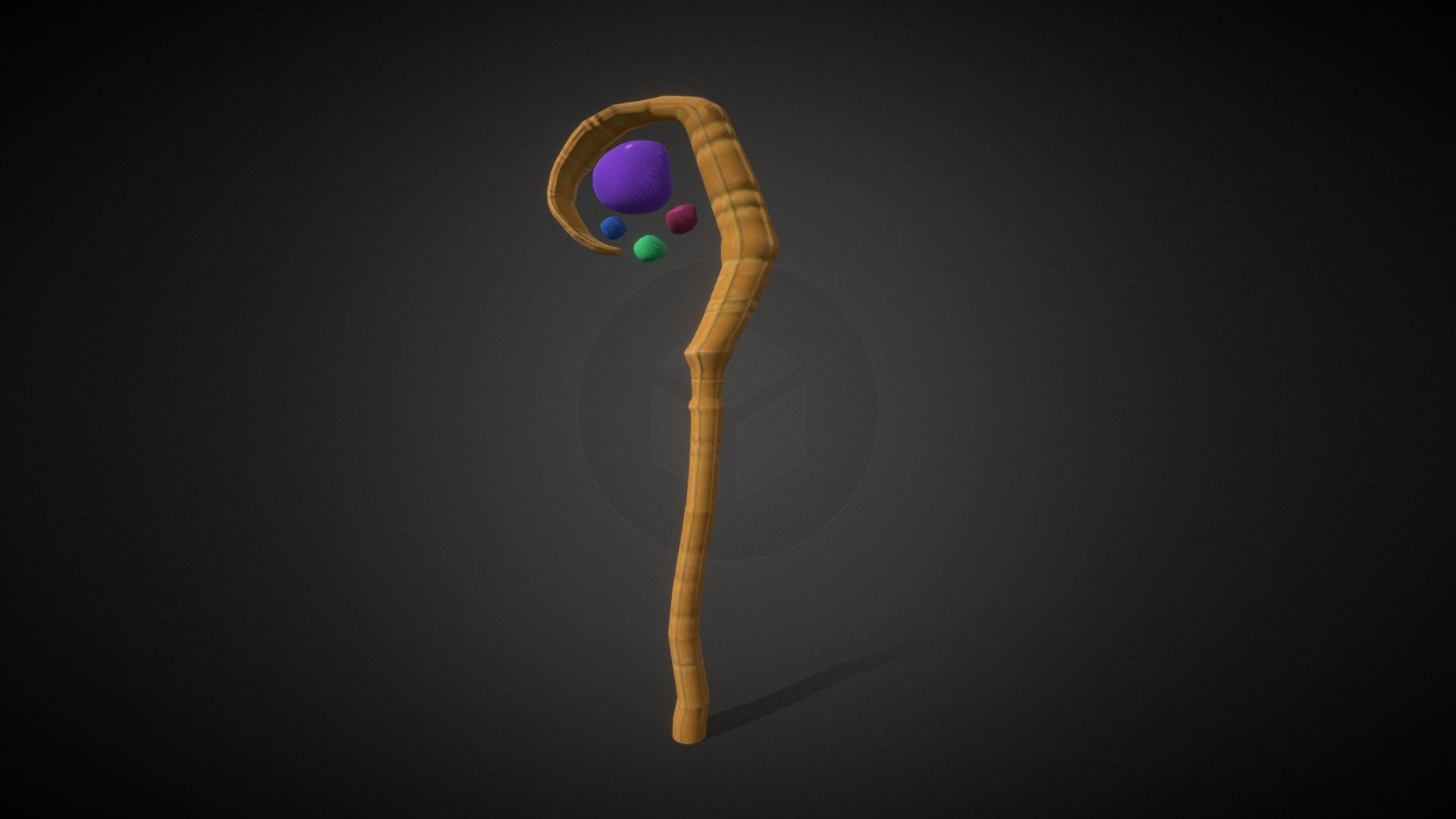 Stylized Wizard Staff - 3D model by AndrewWaterhouse [265d43e] - Sketchfab