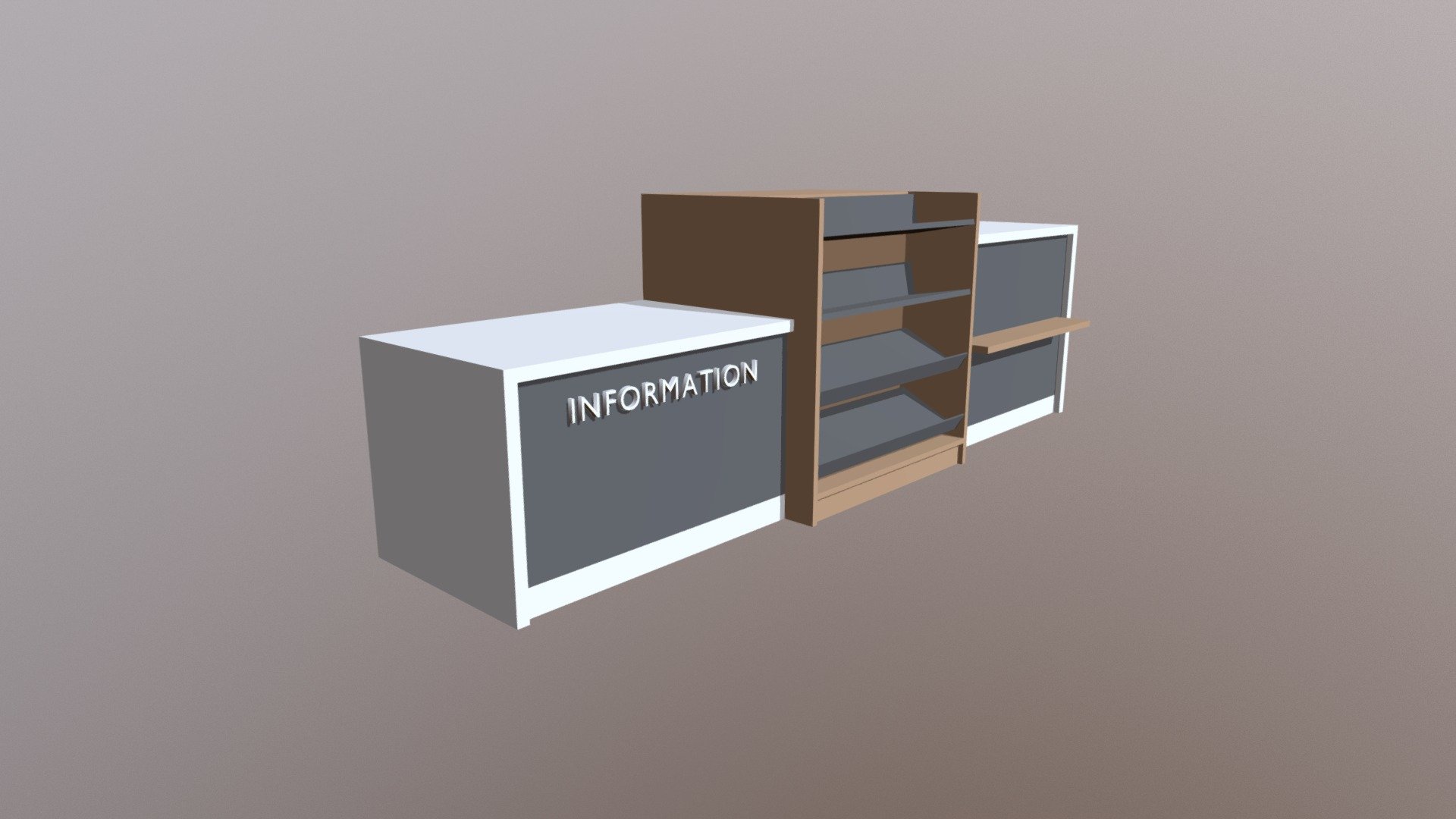 Infodesk - 3D model by mrahim07 (@mrahjm07) [265dde0] - Sketchfab
