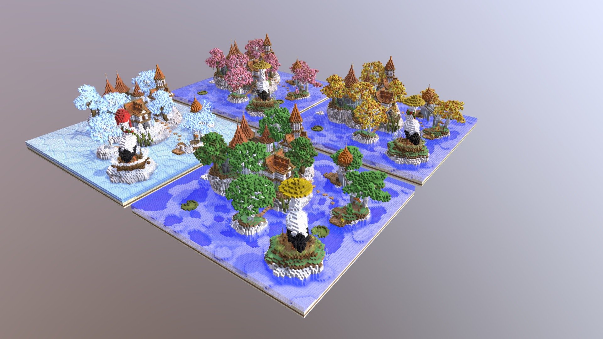 Spawn pack - 4x Spawn - Buy Royalty Free 3D model by BuildSide [265e965 ...