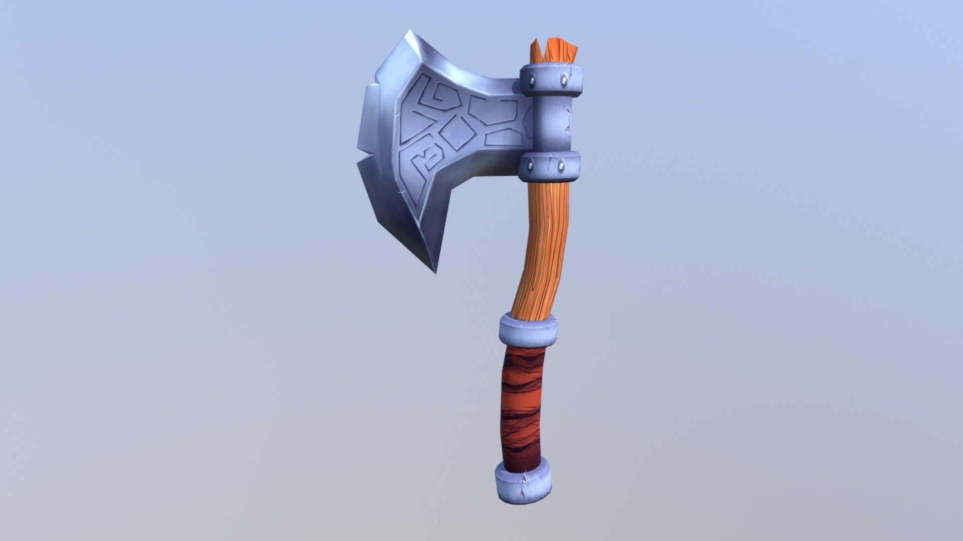 Low Poly Medieval Axe Hand Painted - 3D model by Javi_Pixel (@javifotoh ...