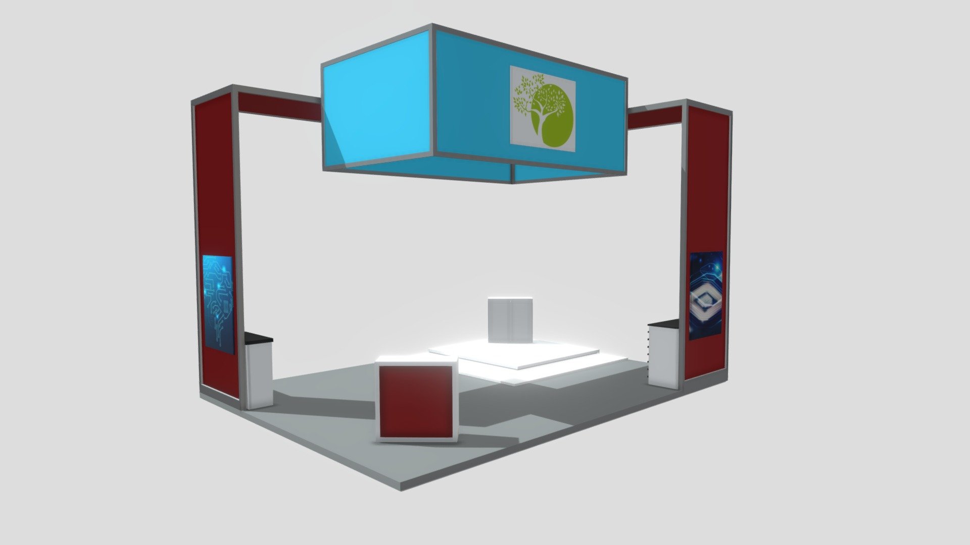 Booth_04 - 3D model by Adel_3D [2662573] - Sketchfab