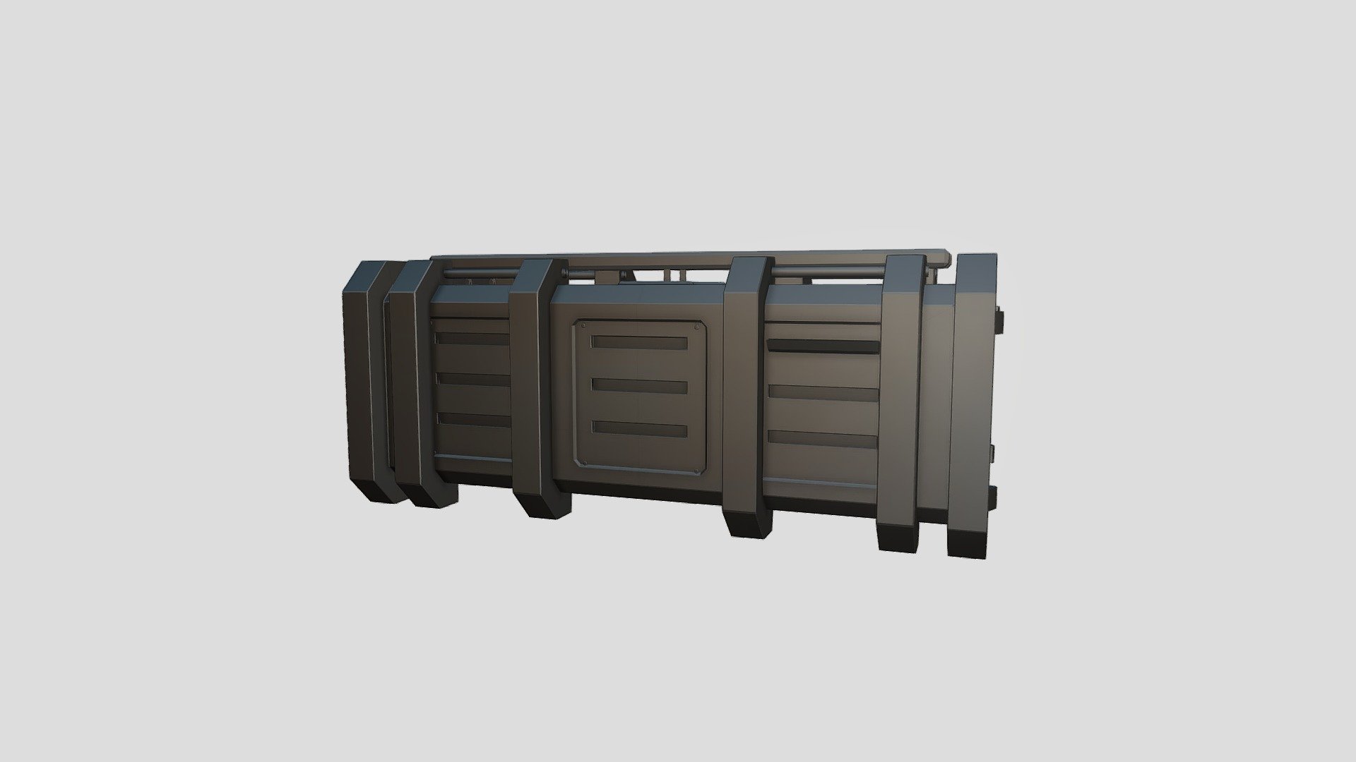 metal container untextured - 3D model by lonely ram (@jaedan) [2664e56 ...