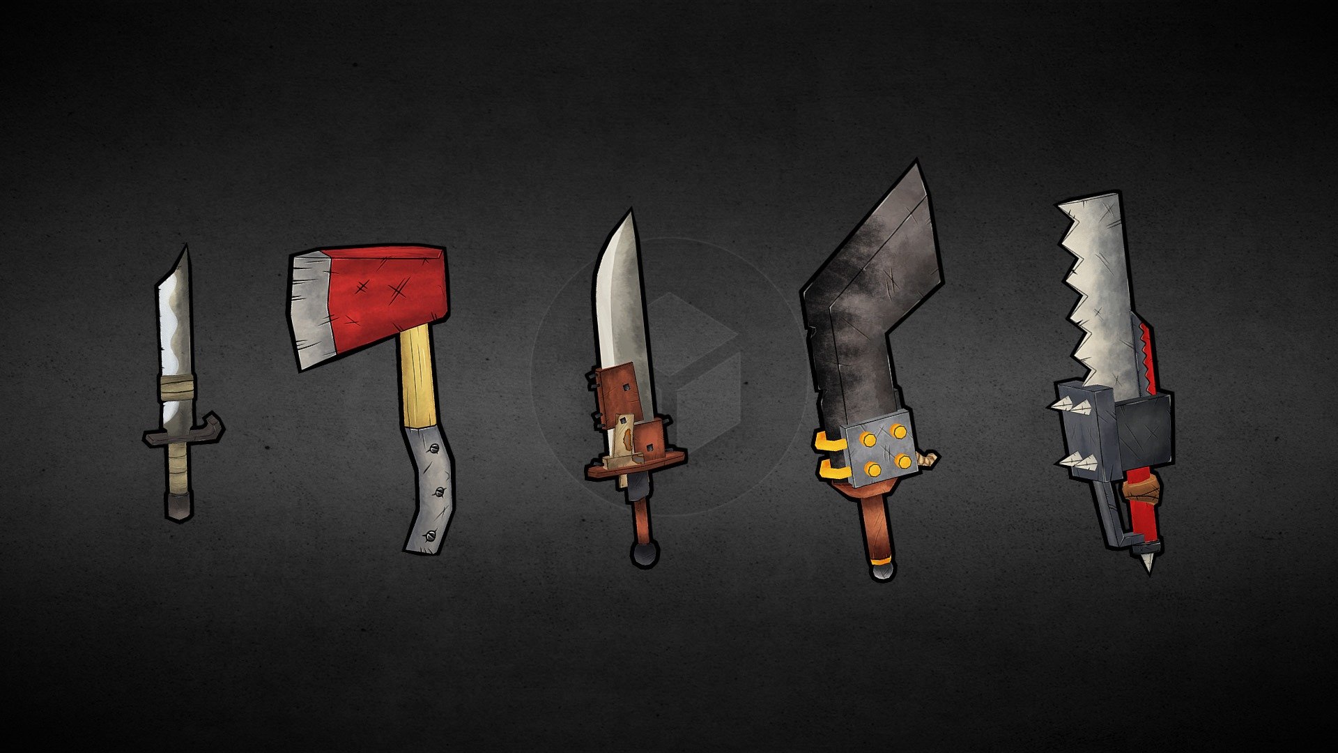 Weapon Set: Slashes - 3D model by Skia (@Skia-Ura) [2665602] - Sketchfab