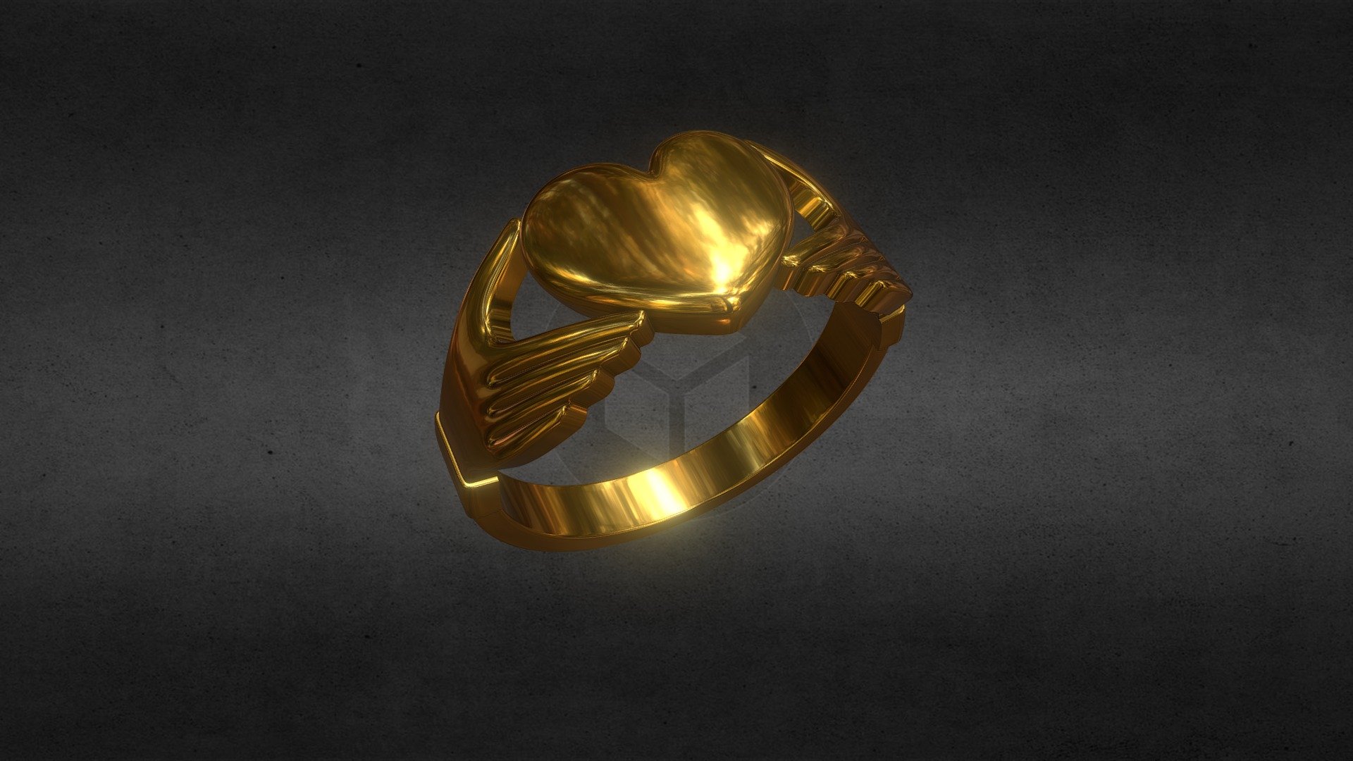 Claddagh Ring - 3D model by besikablotia [26666be] - Sketchfab