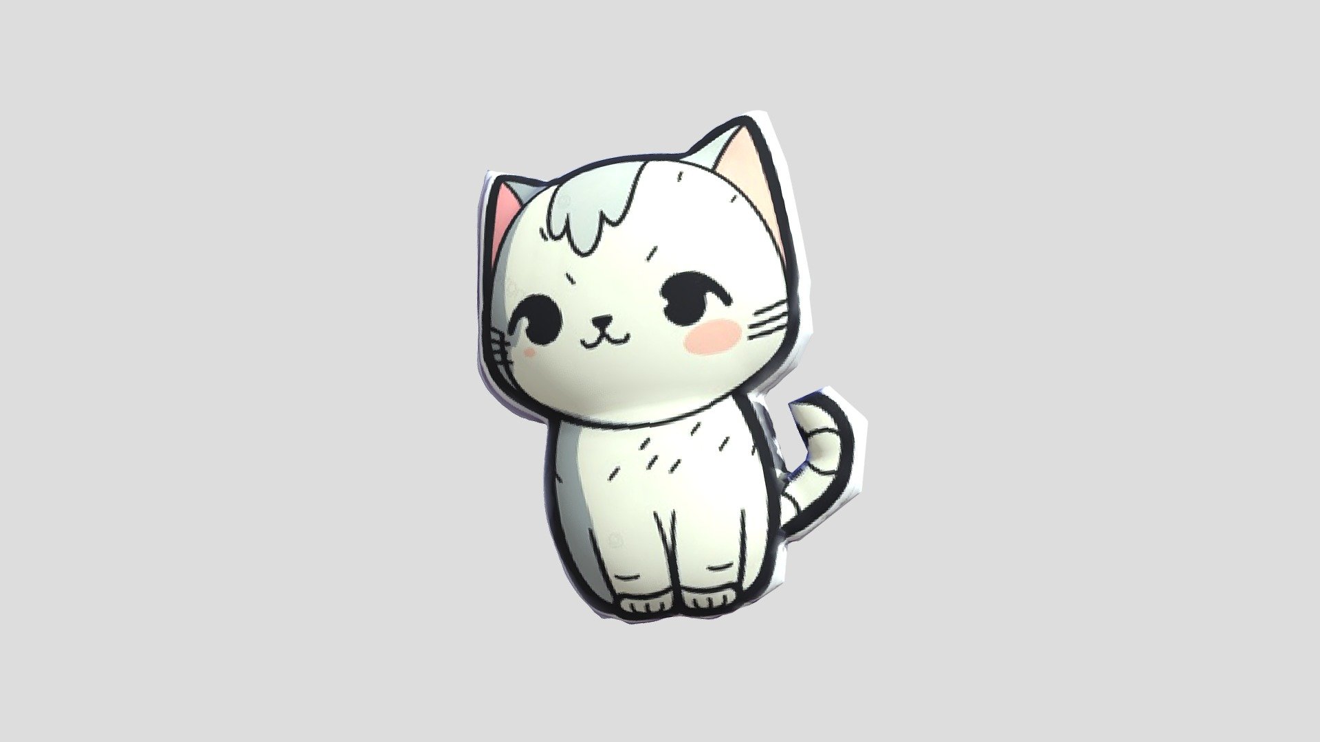 kucing - 3D model by jamillaags [2667bad] - Sketchfab
