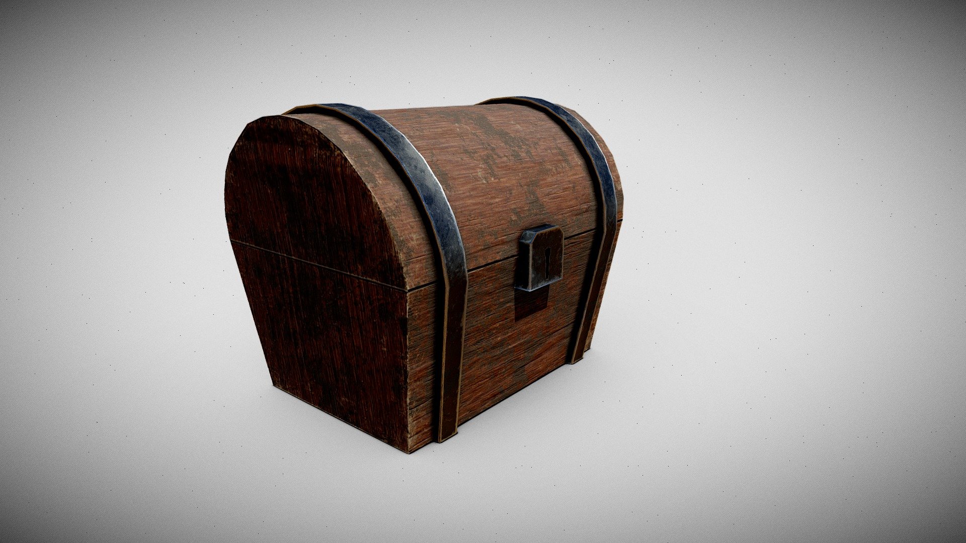 free low poly generic treasure chest - Download Free 3D model by be a ...