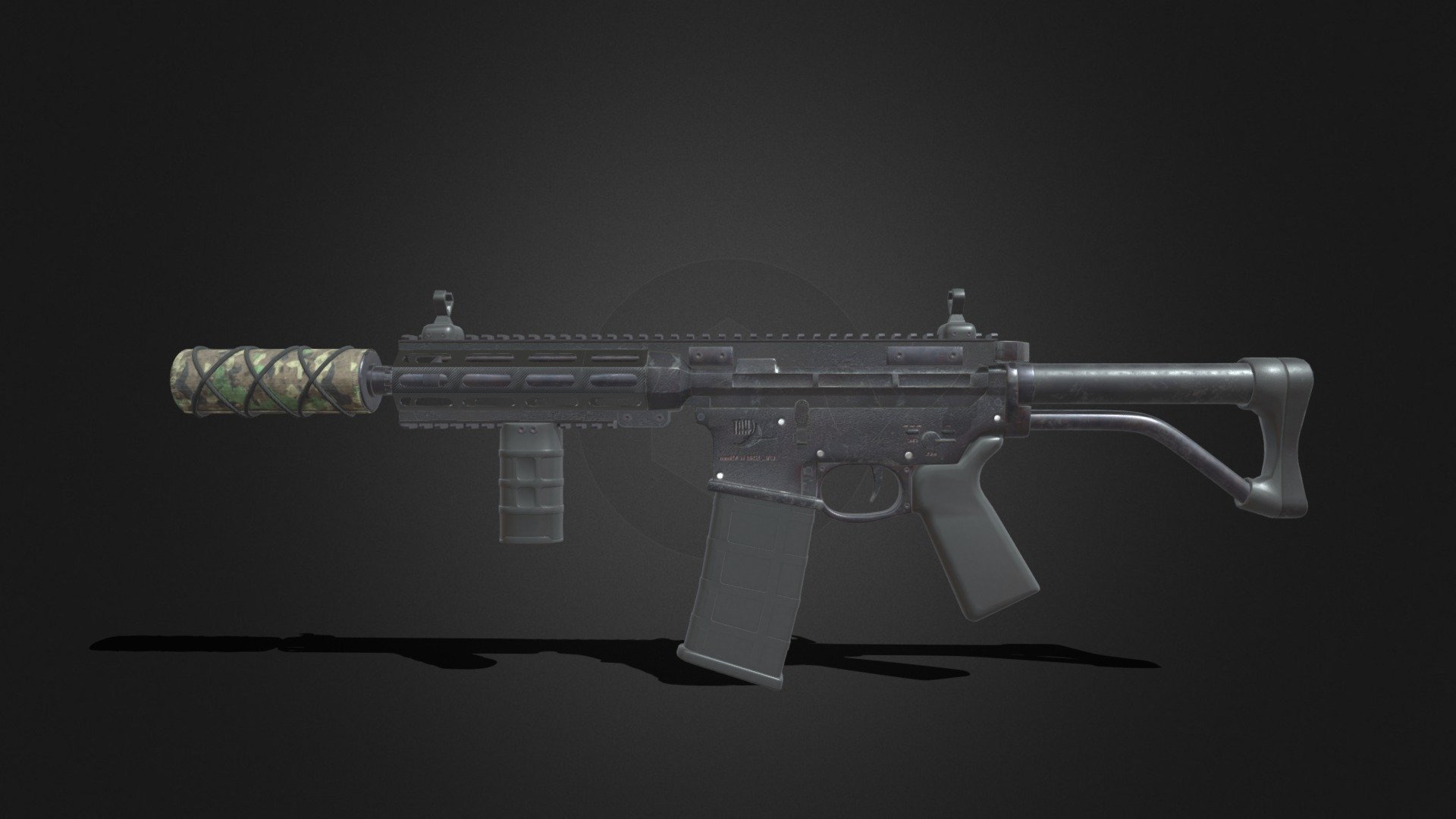 Ar-15 carbine CQB - Download Free 3D model by Apollo Games (@ricegt ...