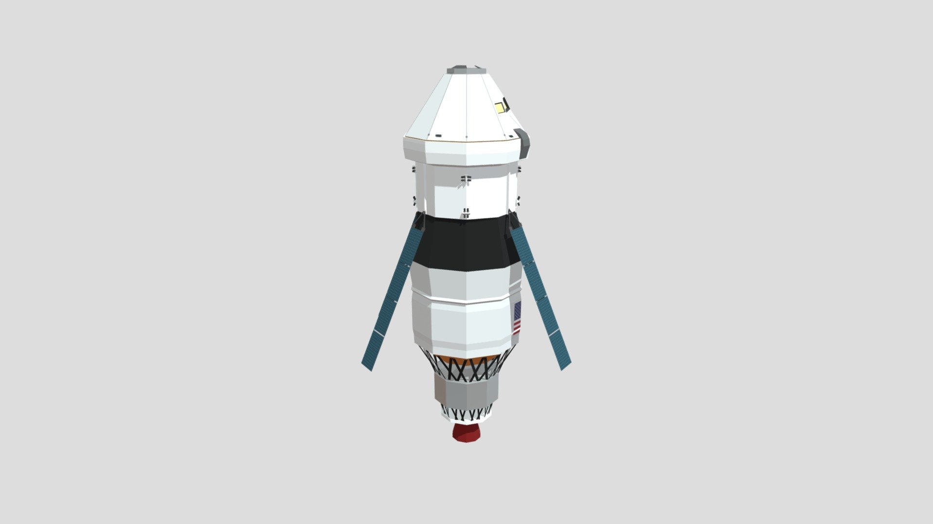 Space Launch System Upper Stage (Low poly) - 3D model by Camila Acosta ...