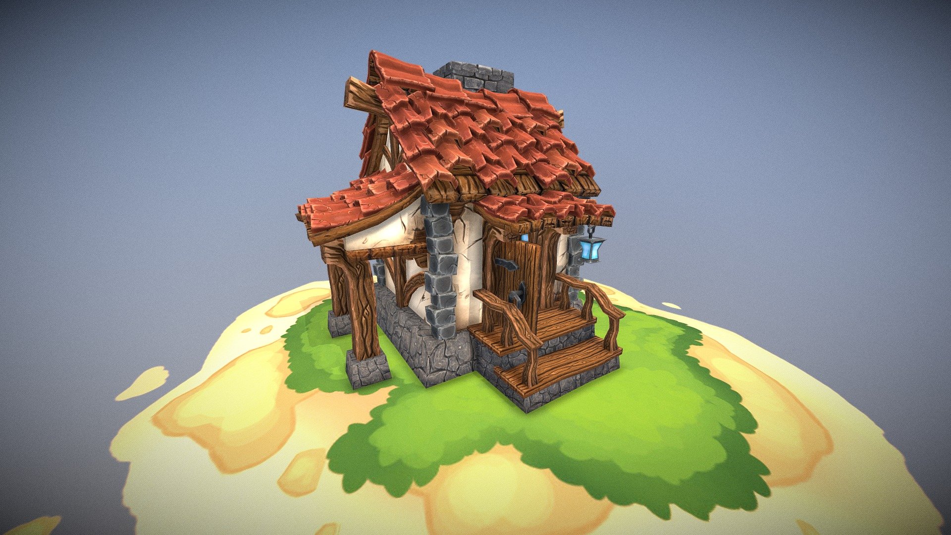 Stylized House - 3D model by polynext [2673059] - Sketchfab