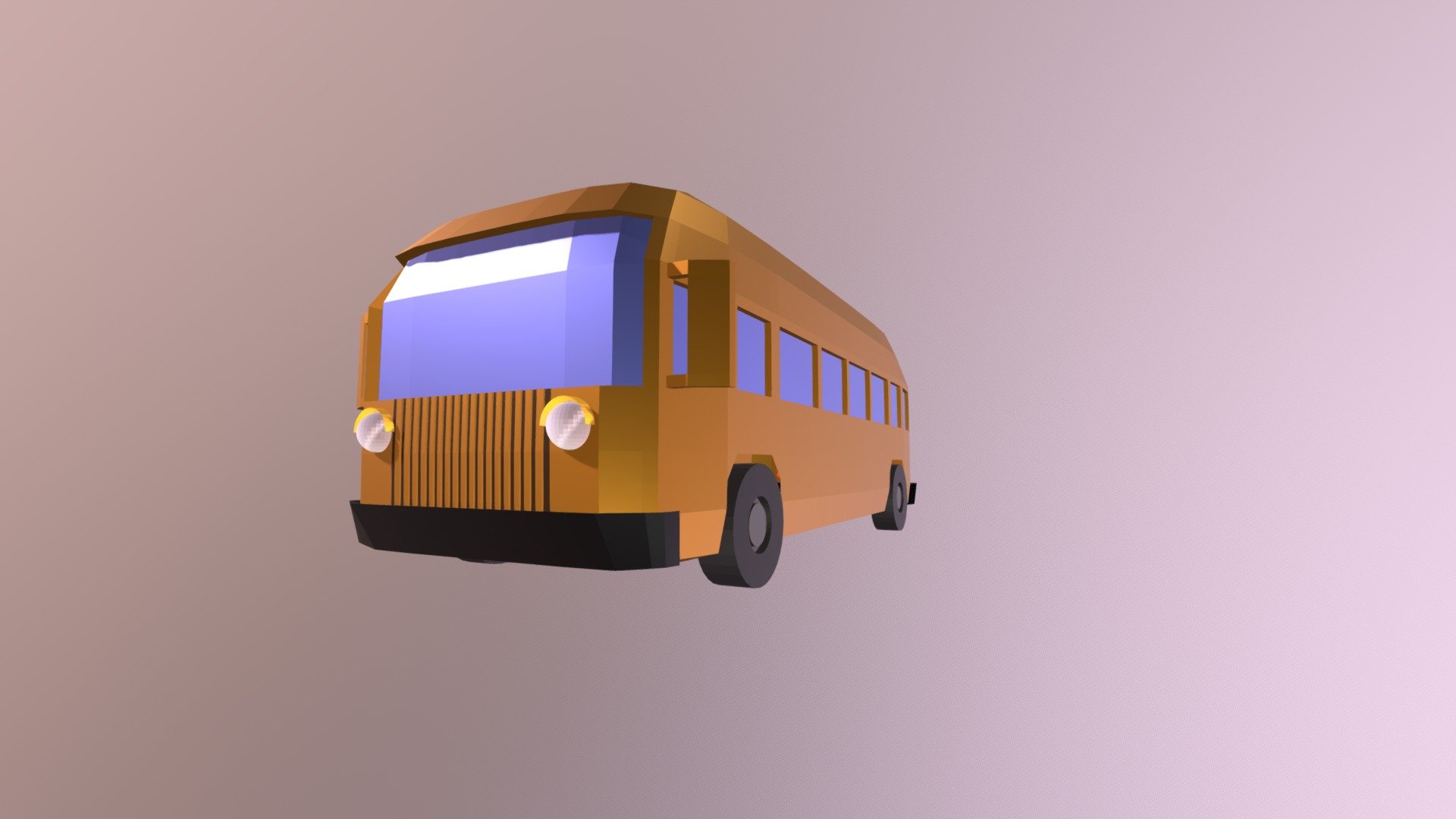 Lowpoly Bus - 3D model by Jim Alves (@jimalvess) [2674197] - Sketchfab