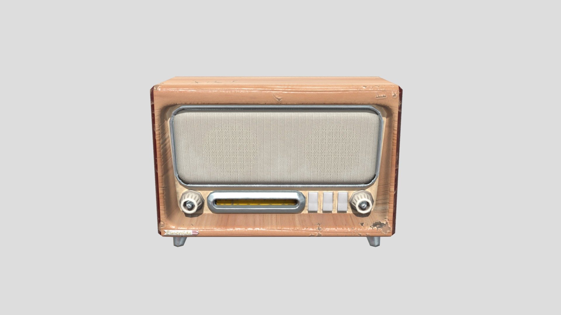 Old Radio - 3D model by przem [2674933] - Sketchfab