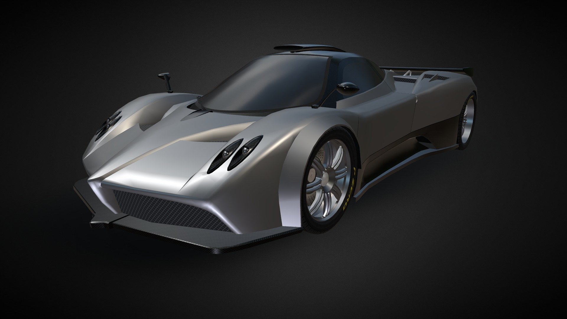 Pagani Zonda LP - Buy Royalty Free 3D model by jdaniel_92 (@jdaniel_gz ...