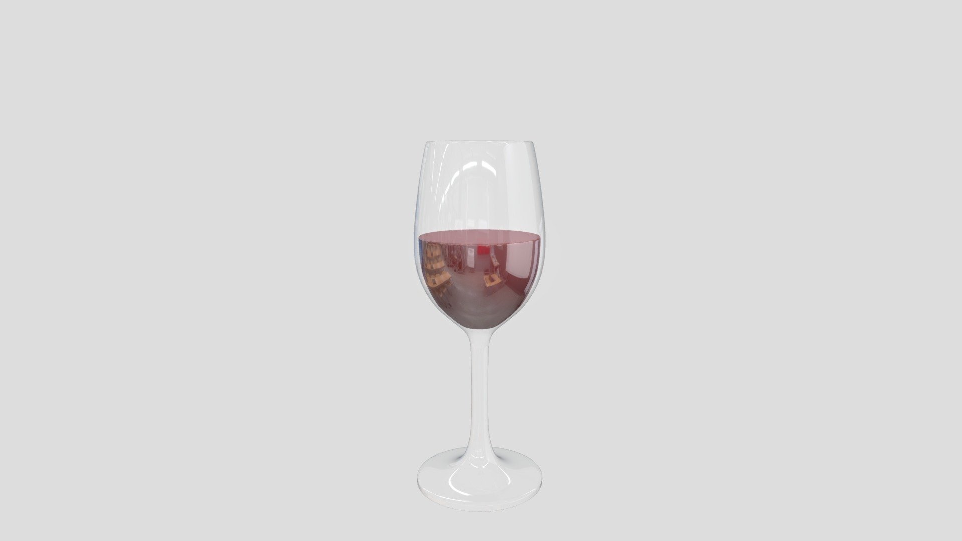 glass cup with wine - Download Free 3D model by Alonso_L ...
