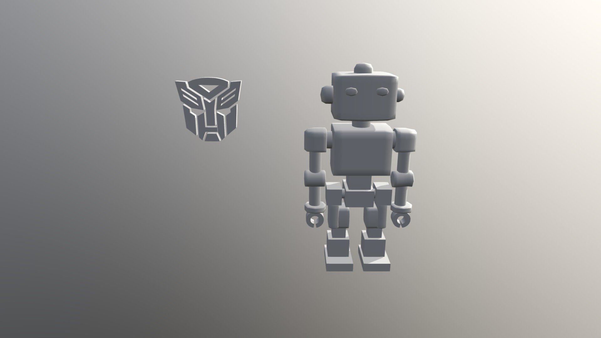 logo & robot - 3D model by Birkhoff01 [2676d56] - Sketchfab