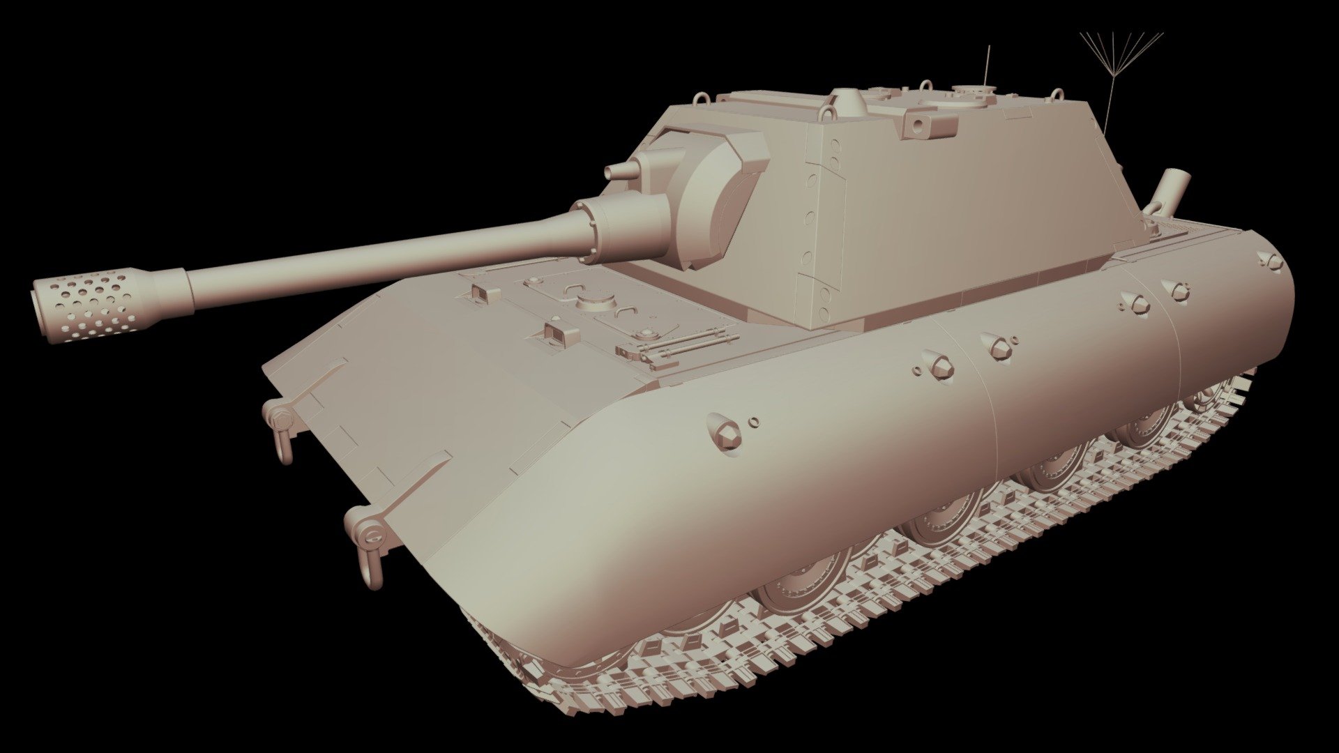 E-100 150 mm KwK - 3D model by Austrian 3D Art (@TigerclawAUT) [2677d50 ...