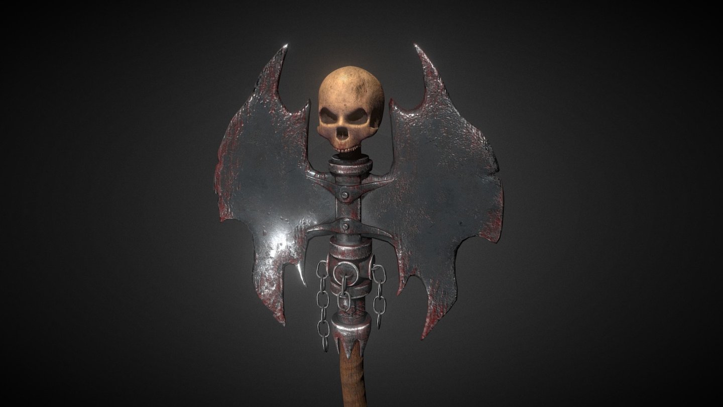 Bloody Axe - 3D model by wessel.huizenga [2678324] - Sketchfab