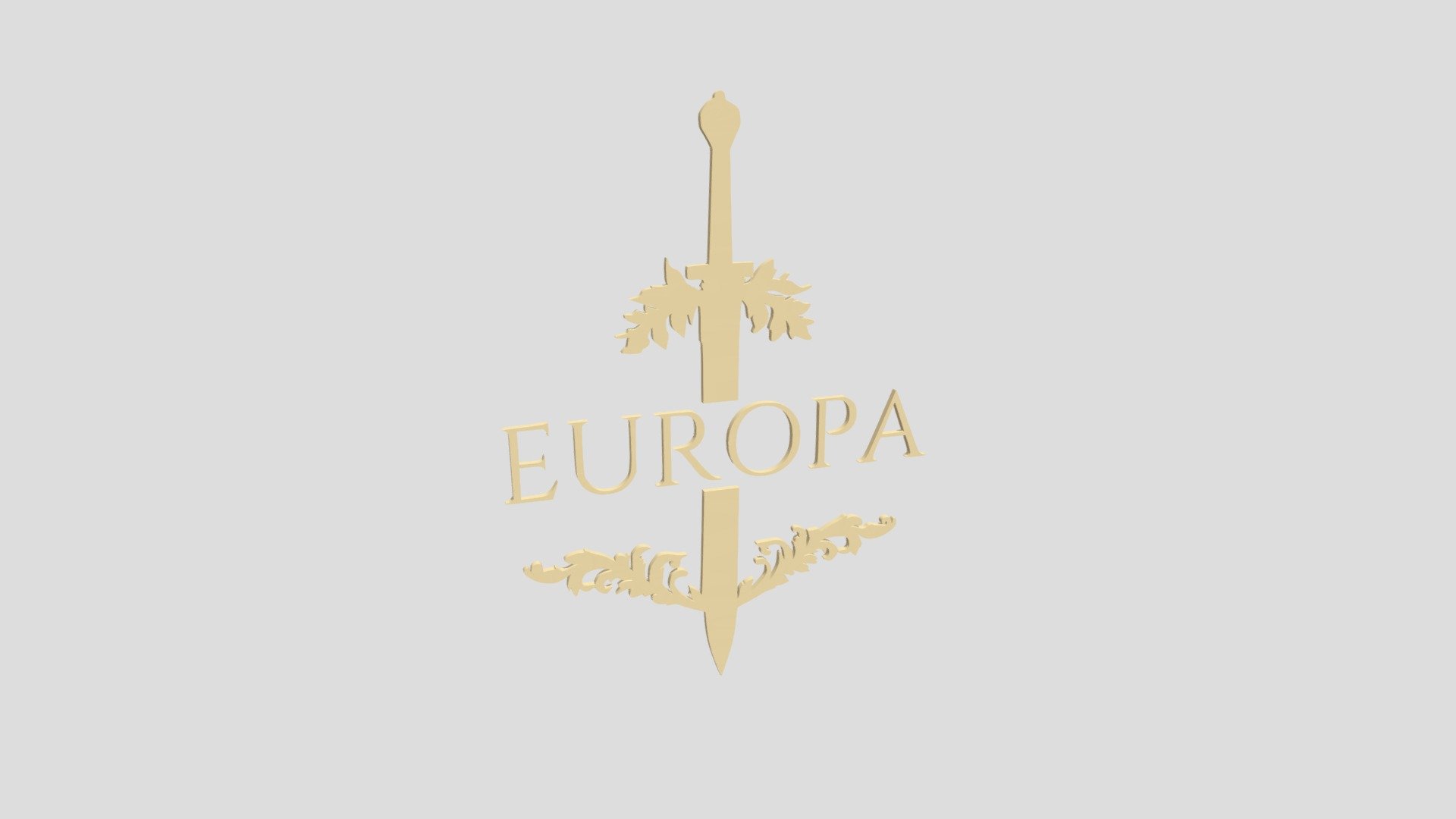 Europa Logo – Official 3D Model - 3D model by Europa (@Enzoeuropa ...