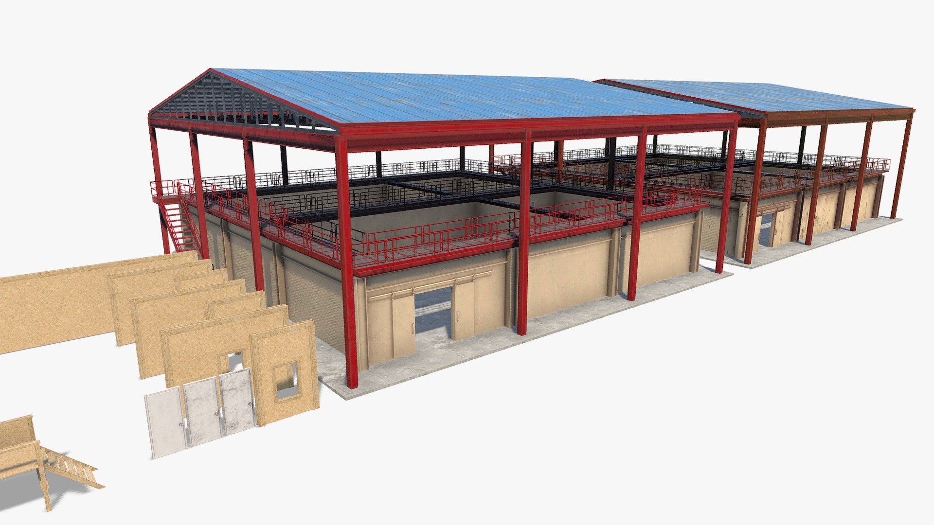 Shoot House / Kill House / Indoor Firing Range - Buy Royalty Free 3D ...