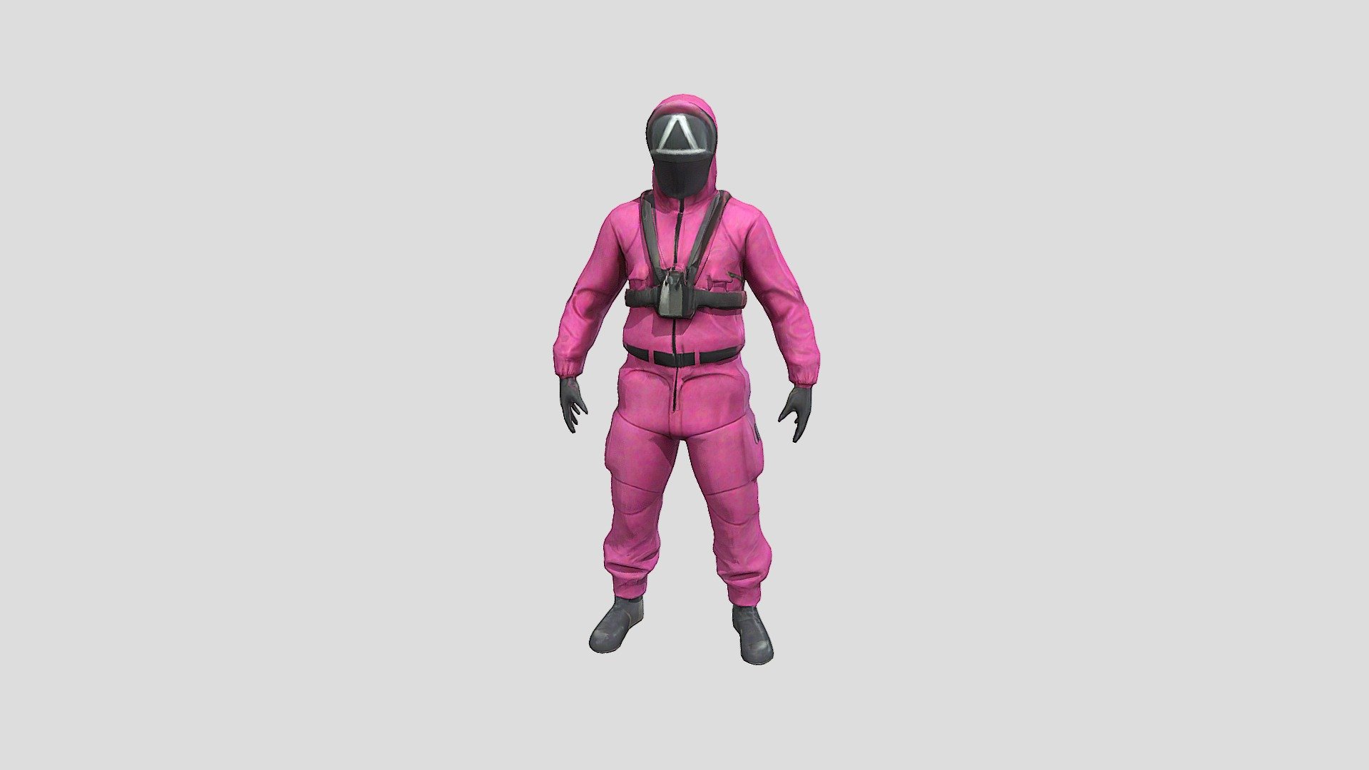 squid game pink guard - 3D model by justarman_09 [267df29] - Sketchfab