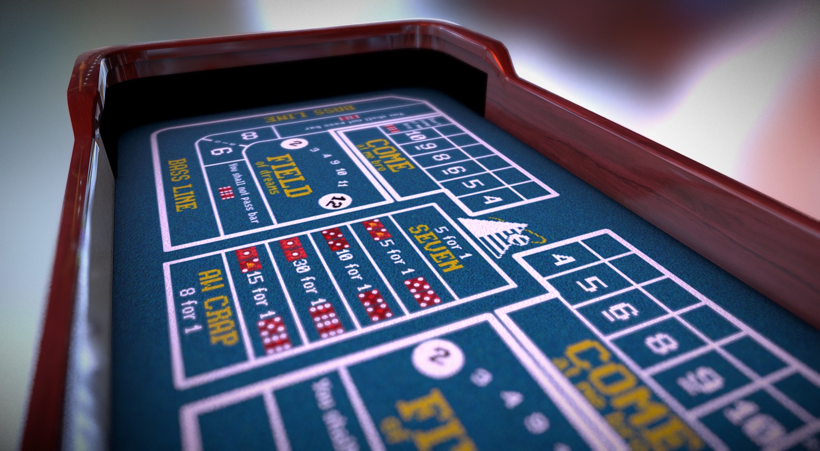Craps Table - 3D model by Tom Swogger (@swogdog) [267dfe0] - Sketchfab