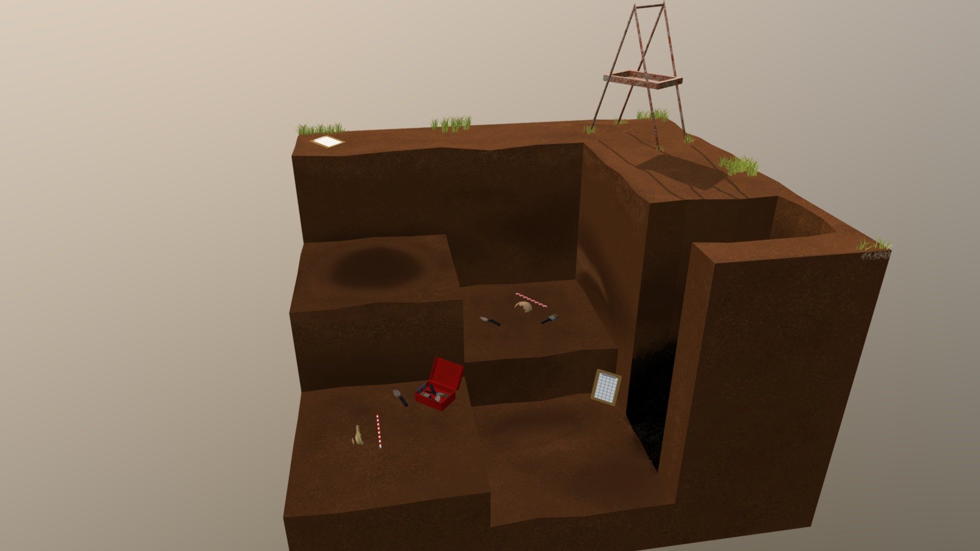 The Dig - 3D model by caitlyn_m [267f255] - Sketchfab