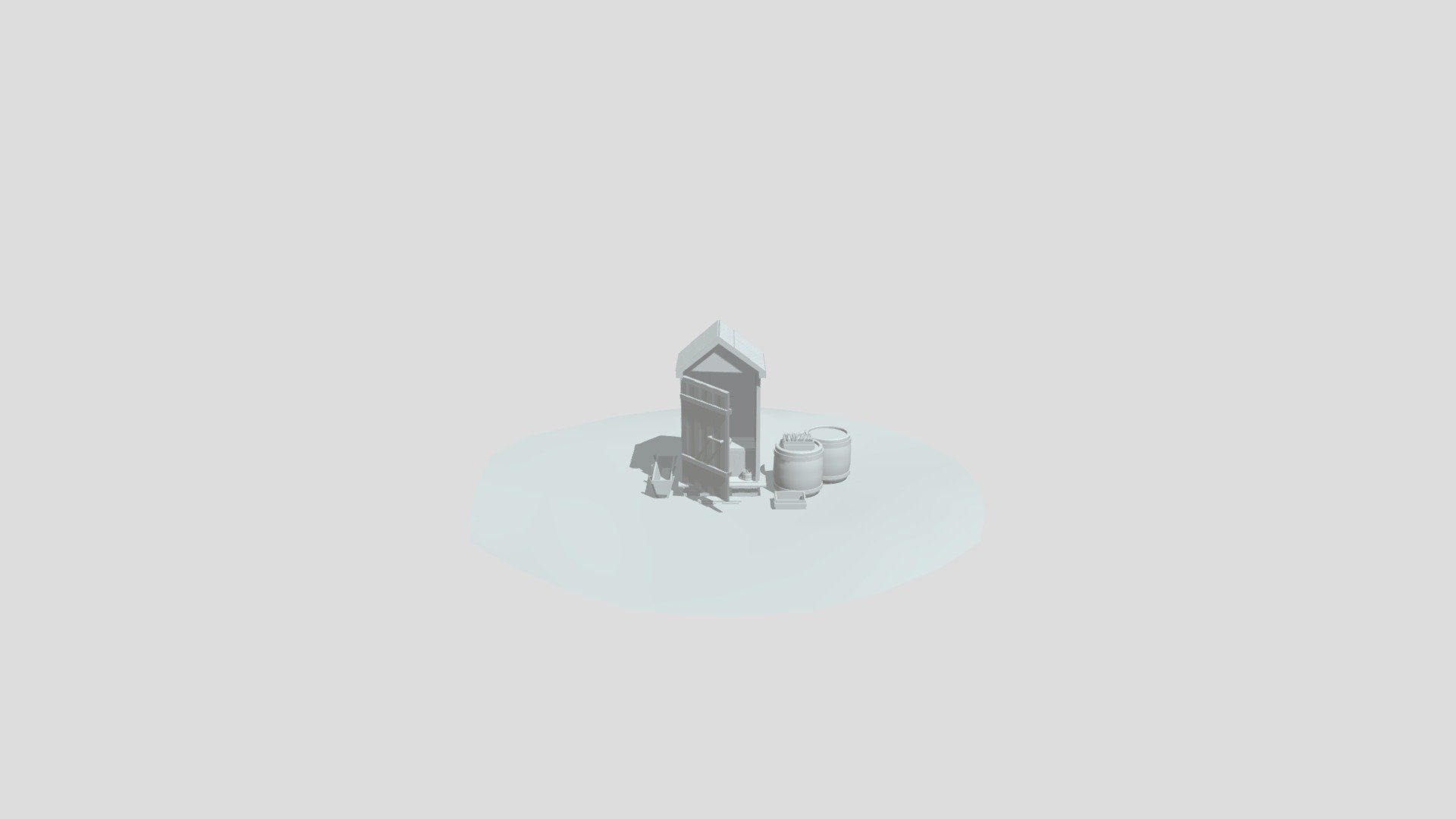 Outhouse - Download Free 3D model by MistlerM [268051b] - Sketchfab
