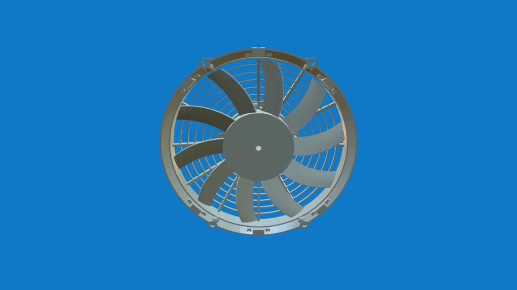 Radiator Fan Assembly - 3D model by marissagotsell [26820e1] - Sketchfab