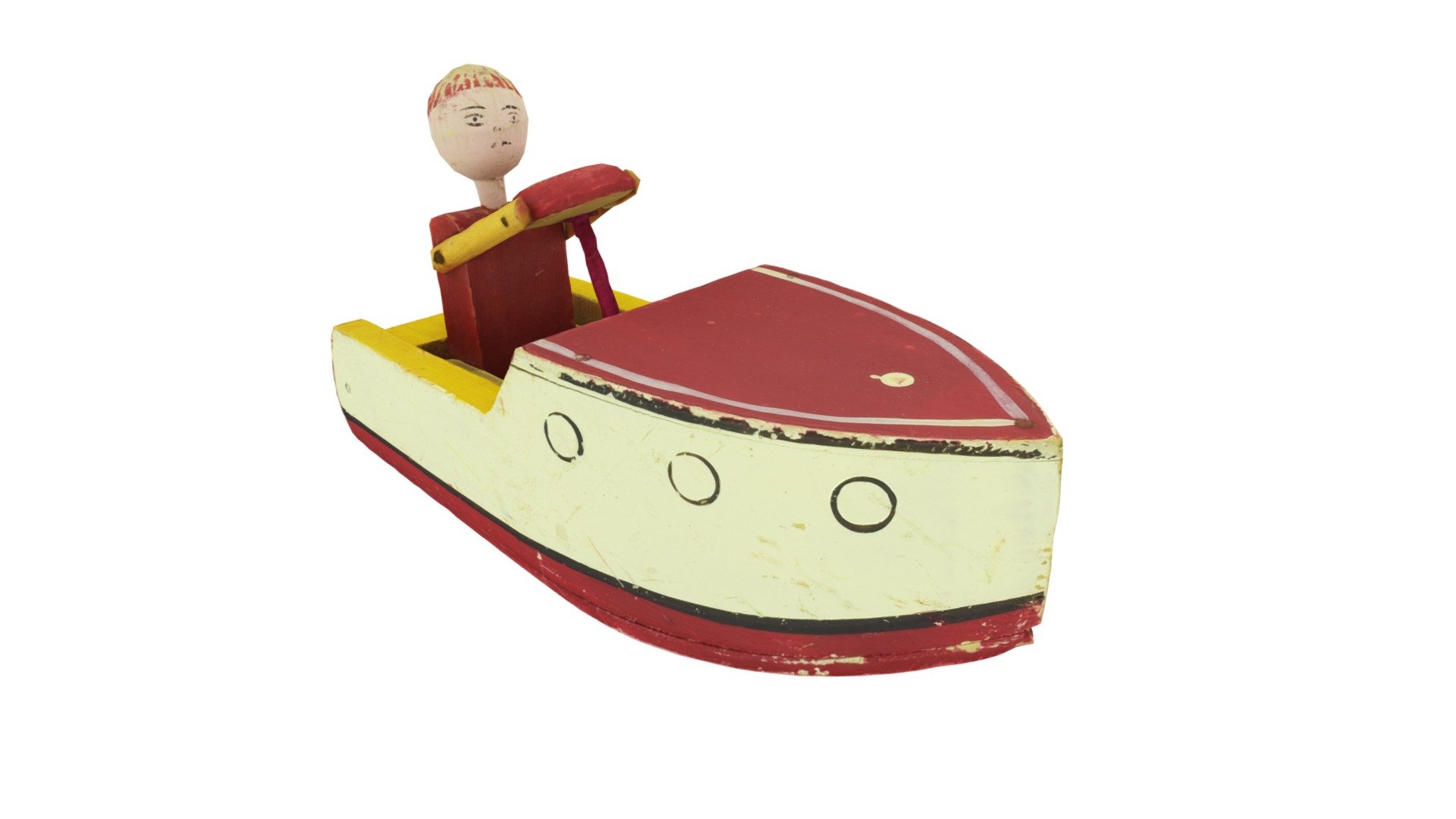 A Wooden Boat, A Toy - 3D model by Museo Leikki - Museum of Play ...
