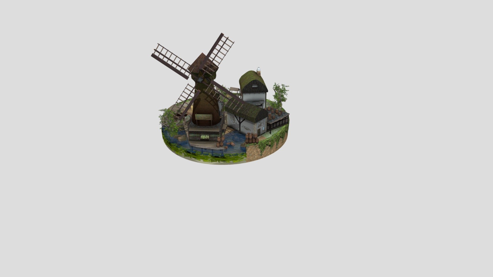 City scene 3D low polly - 3D model by MichielDeGreefDAE [268512c ...
