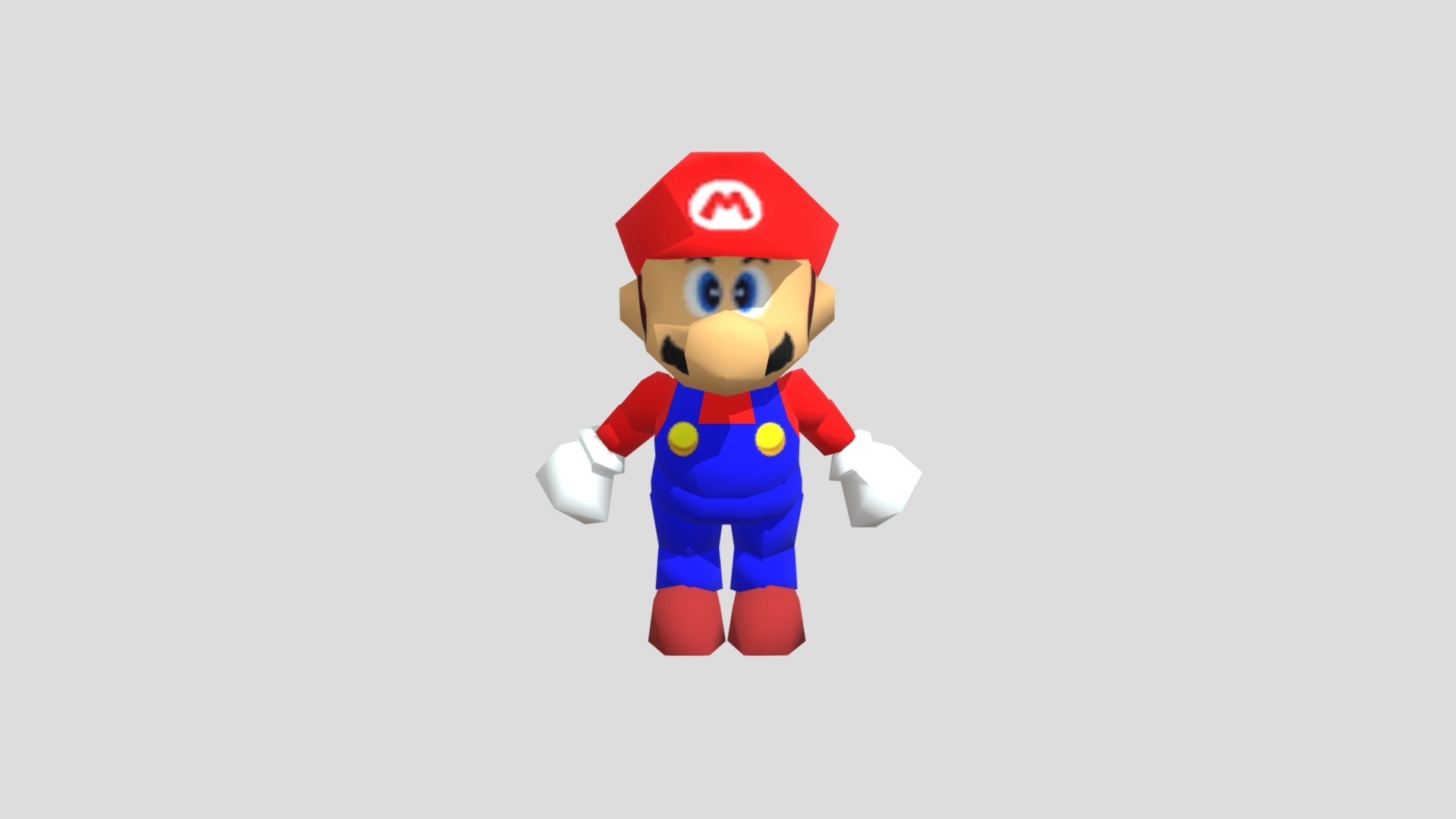 Mario 64 Rigged, single texture (CHECK DESC) - Download Free 3D model by yO_ey (@adrianandersen ...