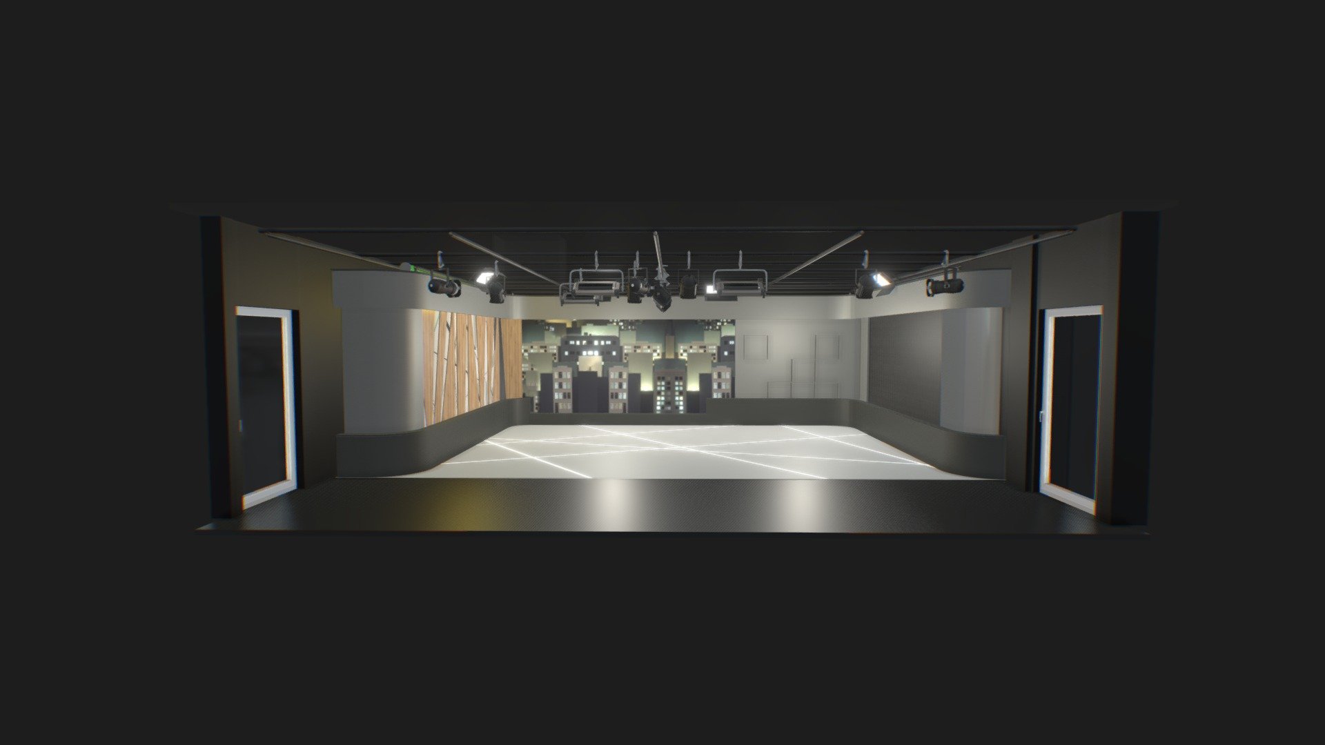 ! Studio TV-tech - 3D model by maksym.lyakhov.maxlama [2686277] - Sketchfab