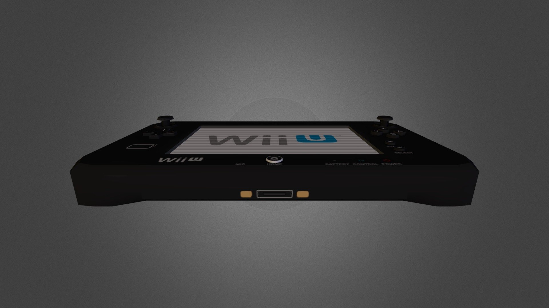 Wii U Controller - 3D model by umbratile [2686efd] - Sketchfab