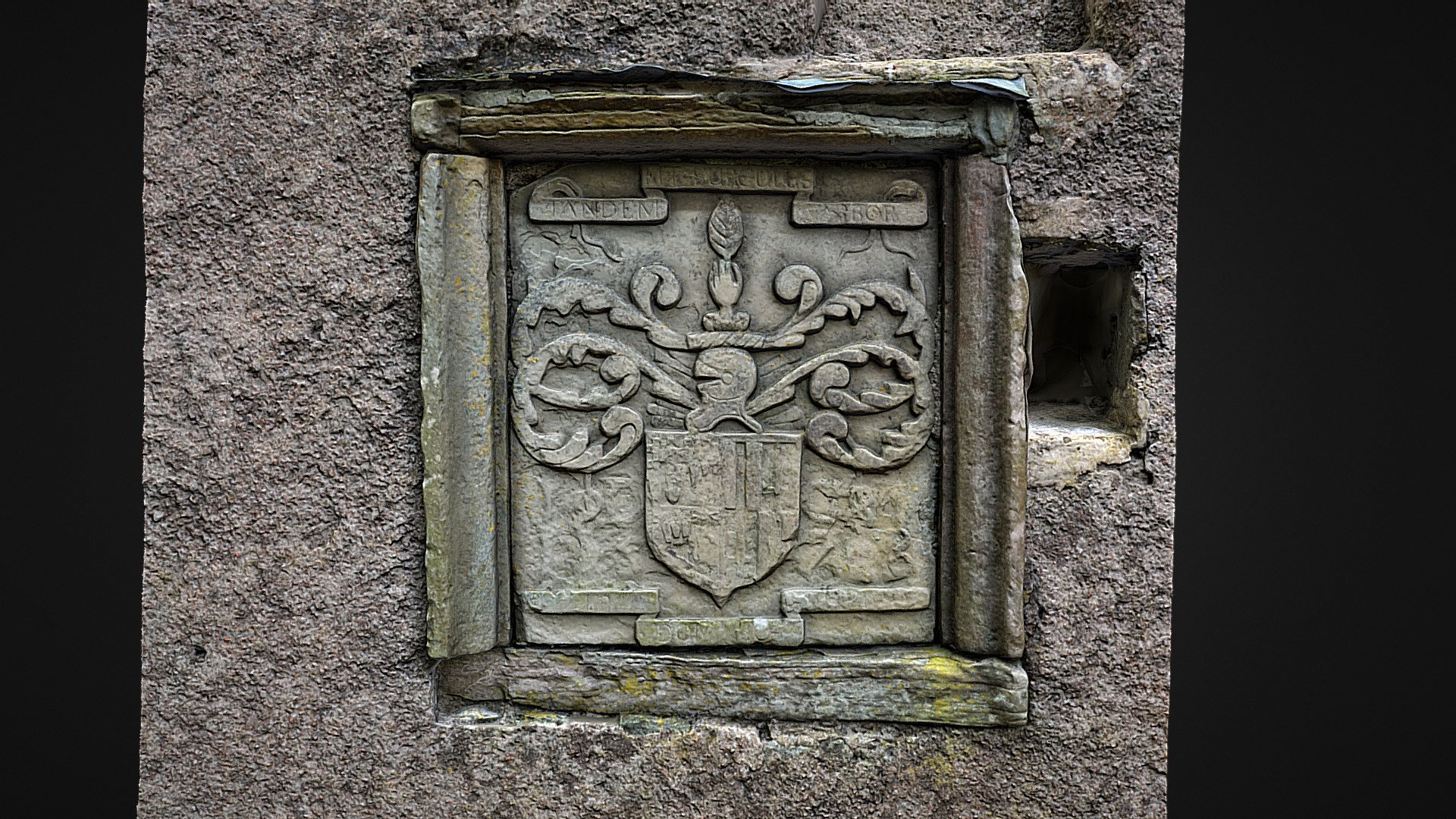 Tilquhillie Castle Plaque, Aberdeenshire - Download Free 3D model by ...