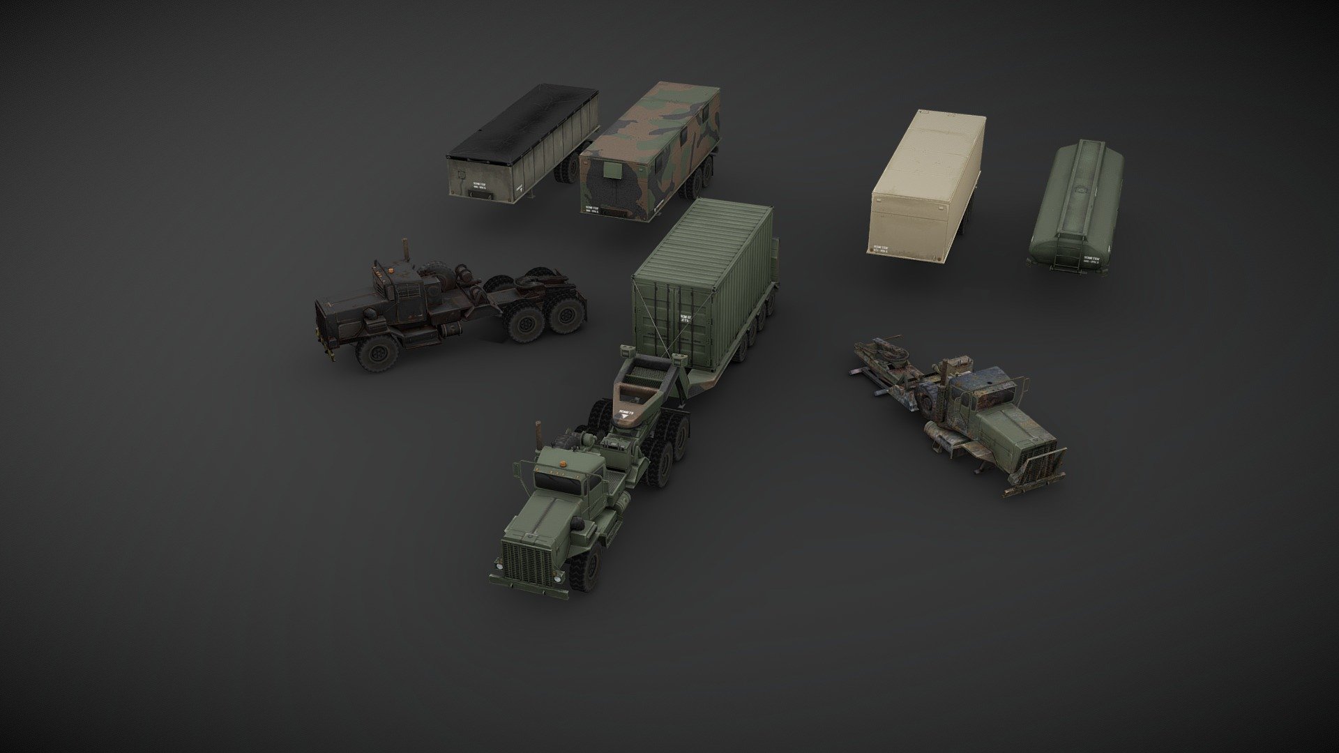 '82 OSHKOSH M911 - 3D model by KI5 (@KI5mods) [268baa7] - Sketchfab