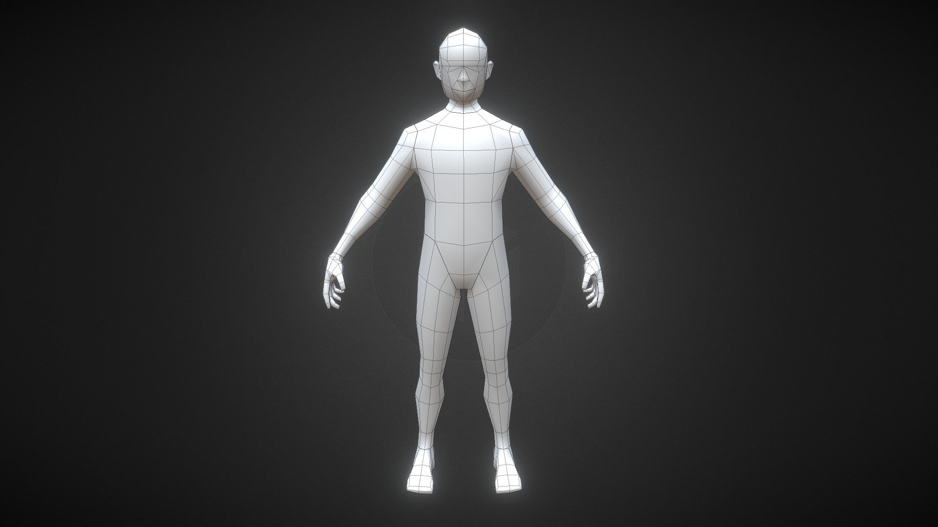 Human Base Mesh Low Poly - 3D model by vukhiemton [268f03f] - Sketchfab