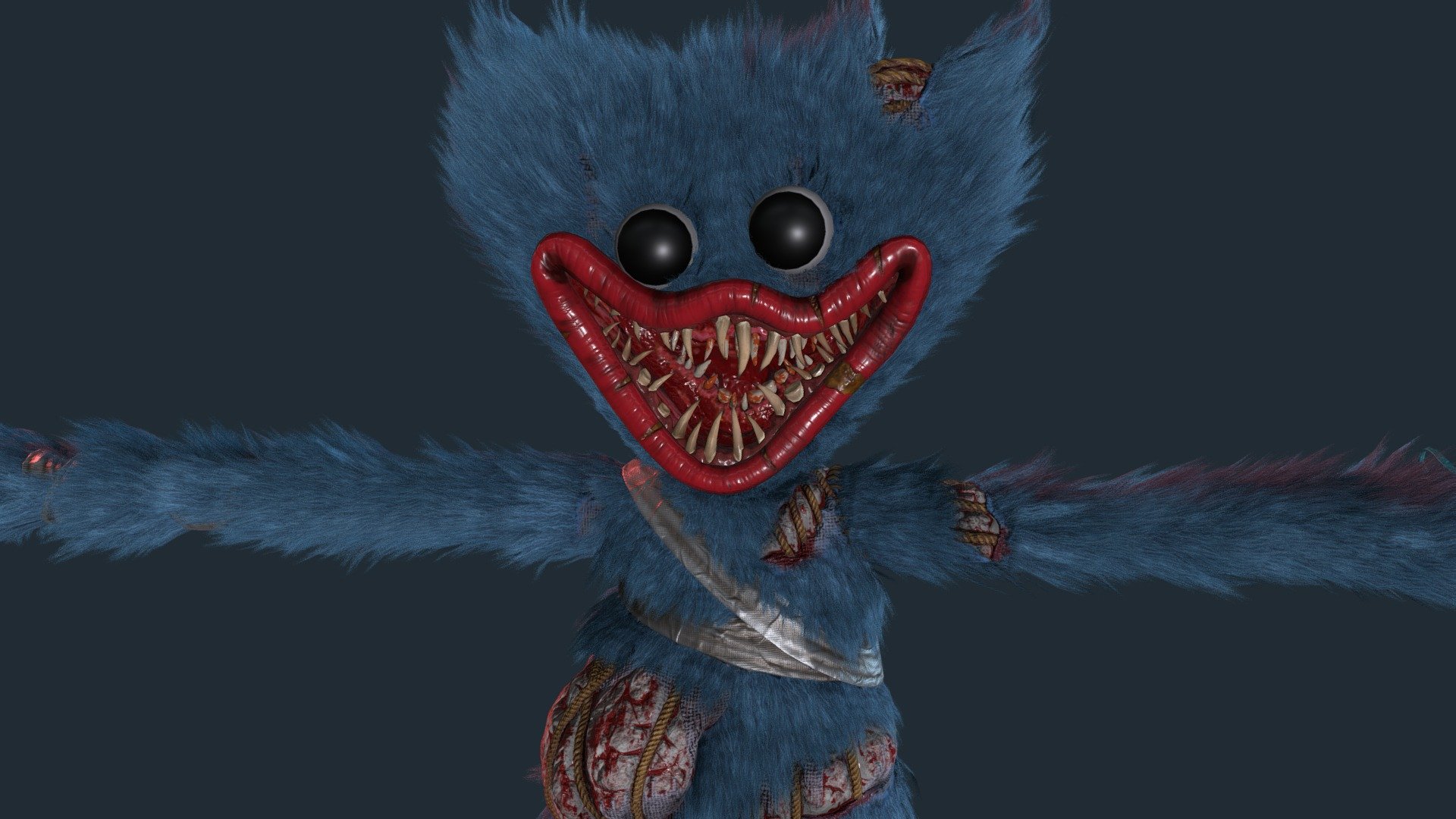 Poppy Playtime (Chapter 5) - Withered Huggy - Download Free 3D model by ...