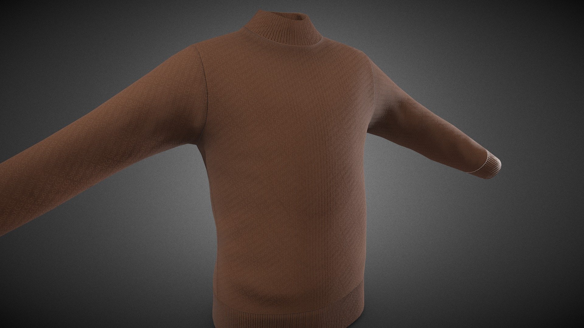Brown Sweater Style 2 - Buy Royalty Free 3D model by CG StudioX (@CG ...
