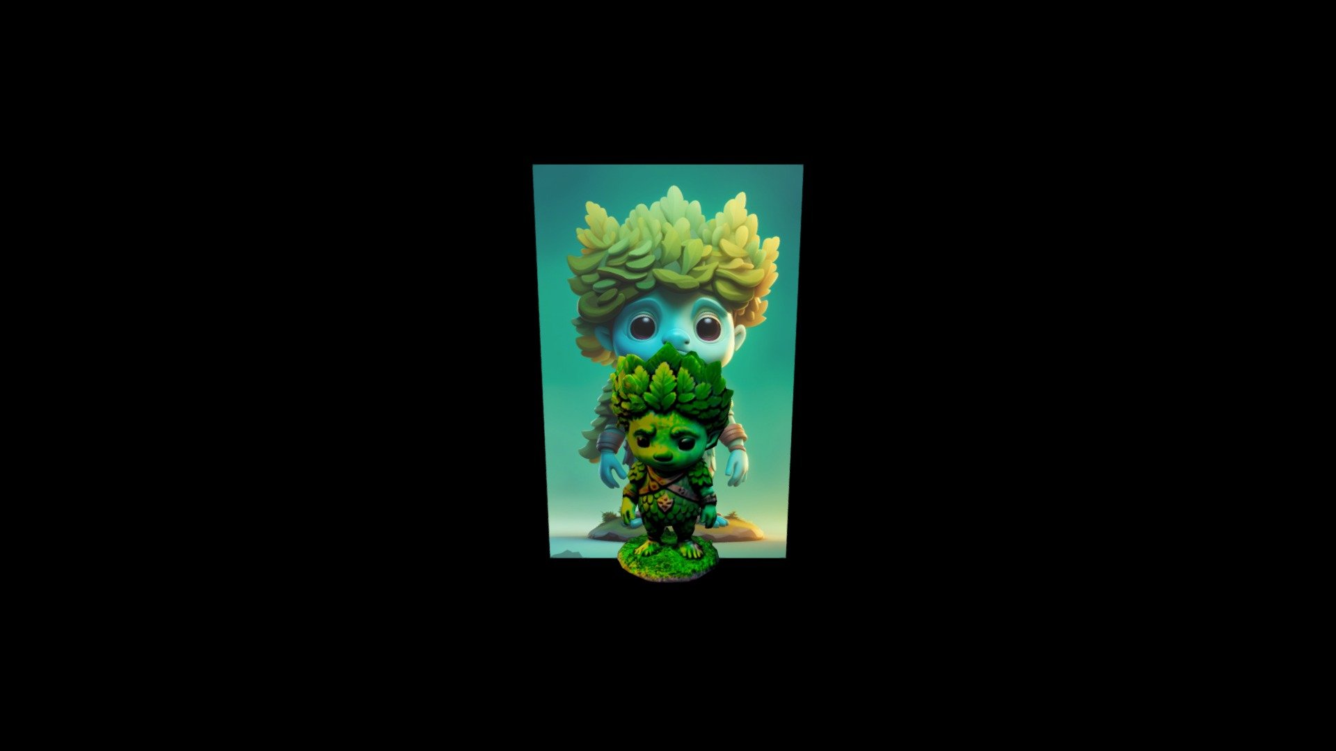 The Tree Elf The image shows a digital art - Download Free 3D model by ...