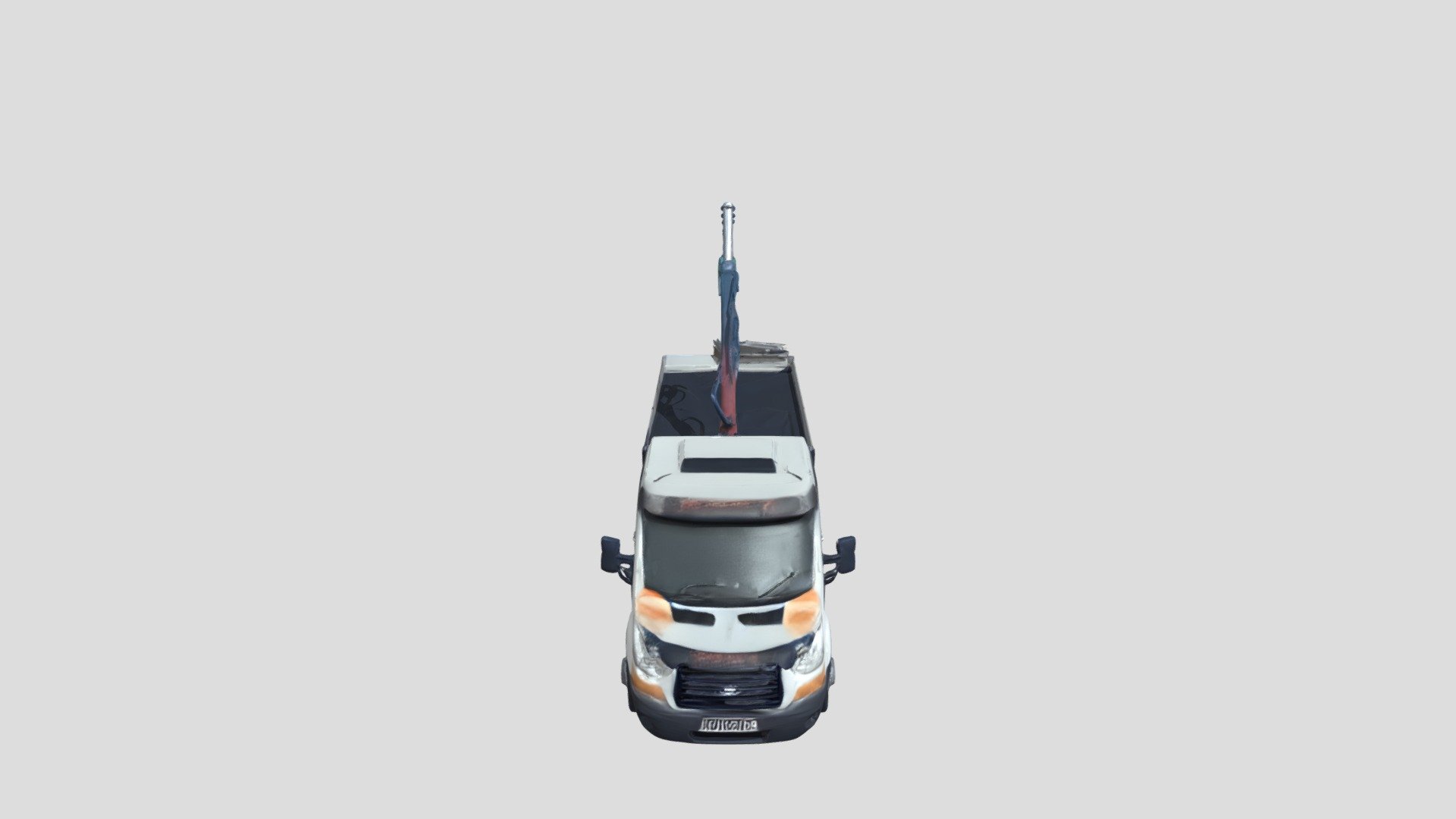Truck with hydraulic crane and load - 3D model by davewilcock123 [26940c0] - Sketchfab