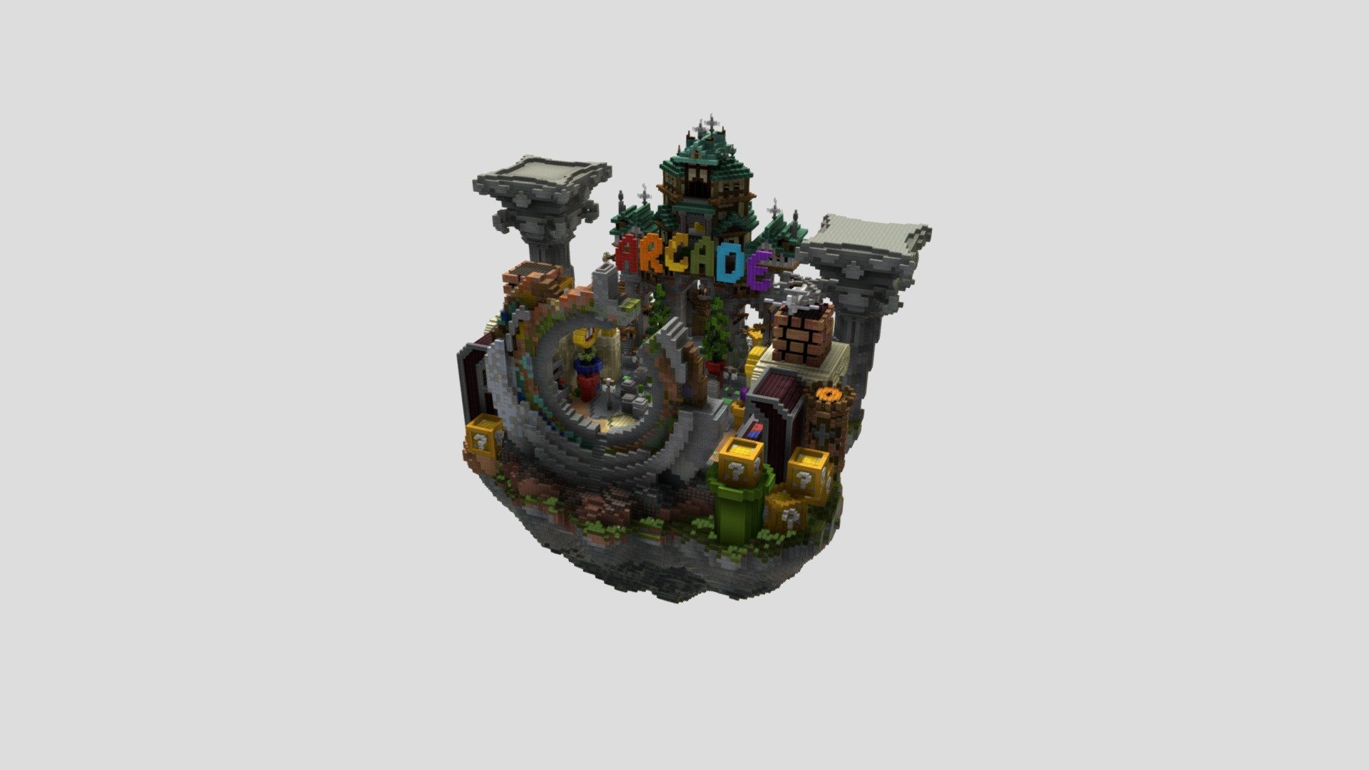 Arcade hub by Matilaina - 3D model by Matilaina [26964b1] - Sketchfab