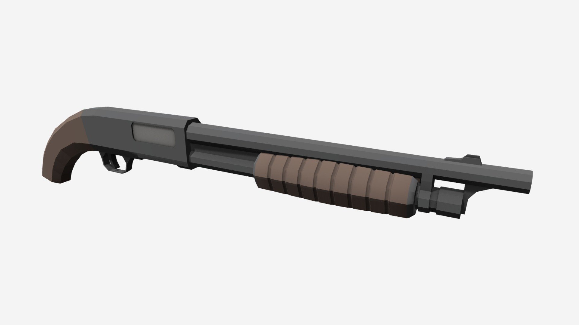 Low Poly Ithaca M37 Sawed Off - 3D model by samanthacford [2697d09] - Sketchfab