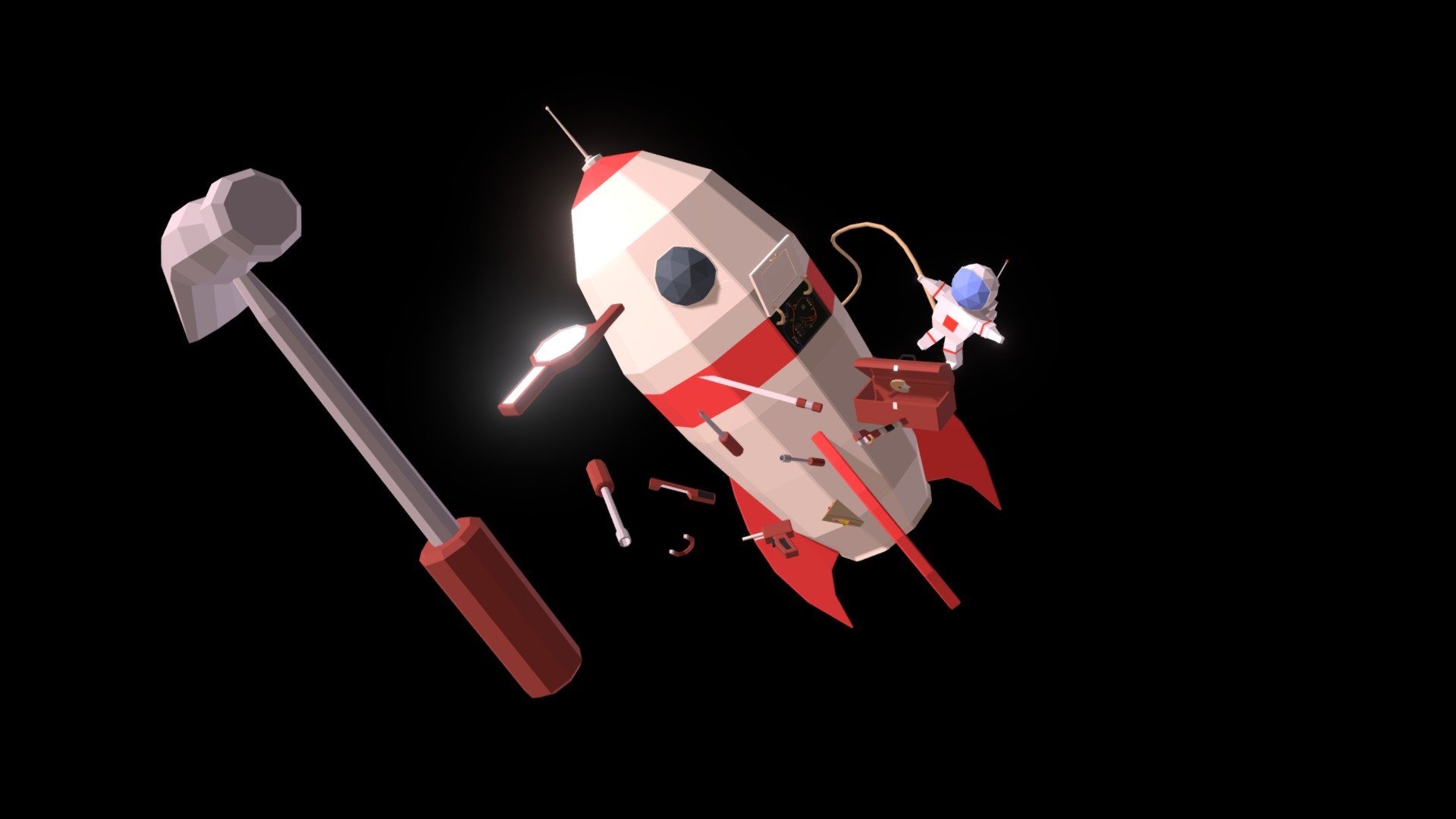 Accident in Space - 3D model by RyanOnions [2697e92] - Sketchfab
